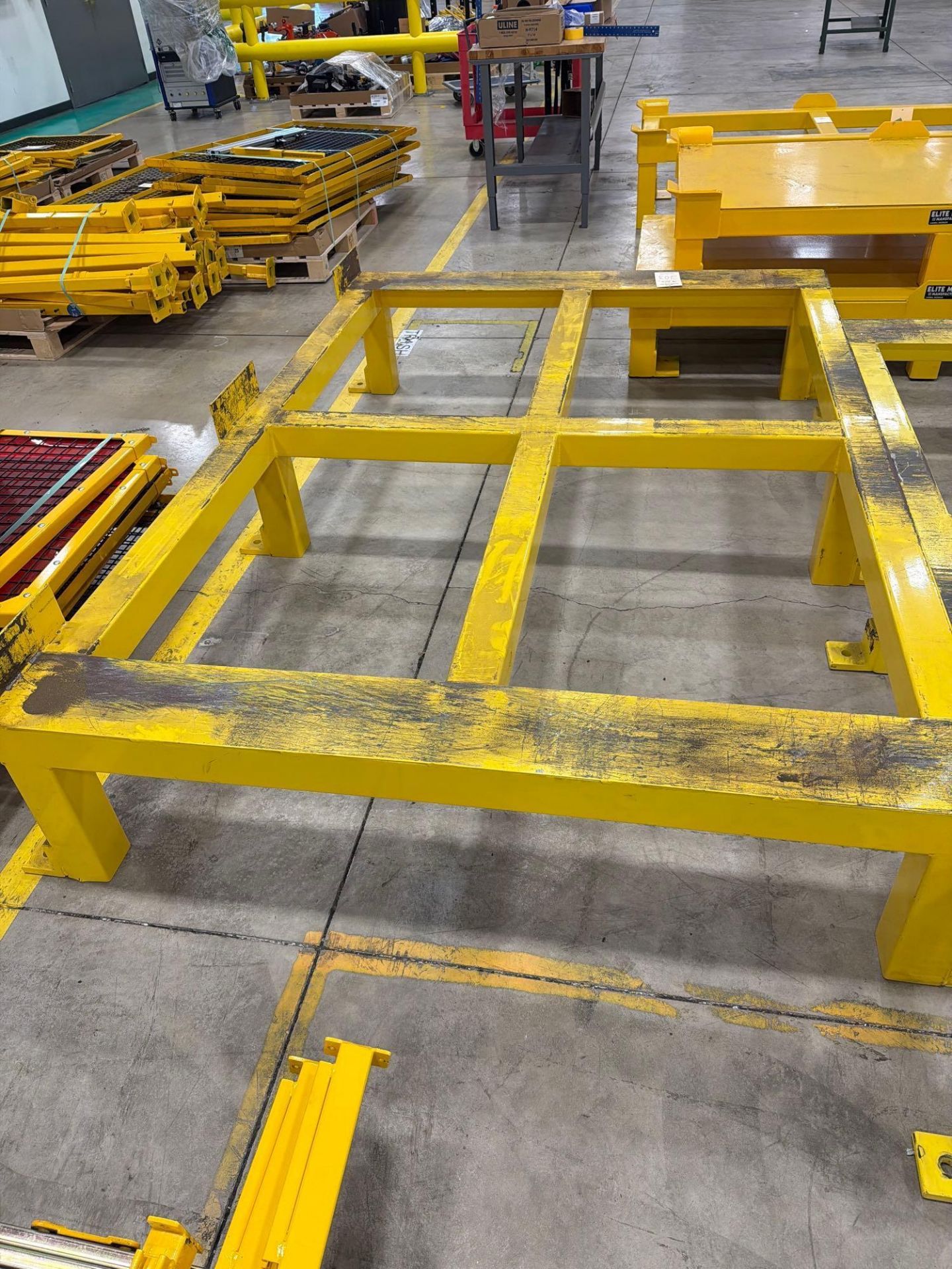 Loading Fee: Lot of (2) 100" x 69" x 16" Material Handling Stands