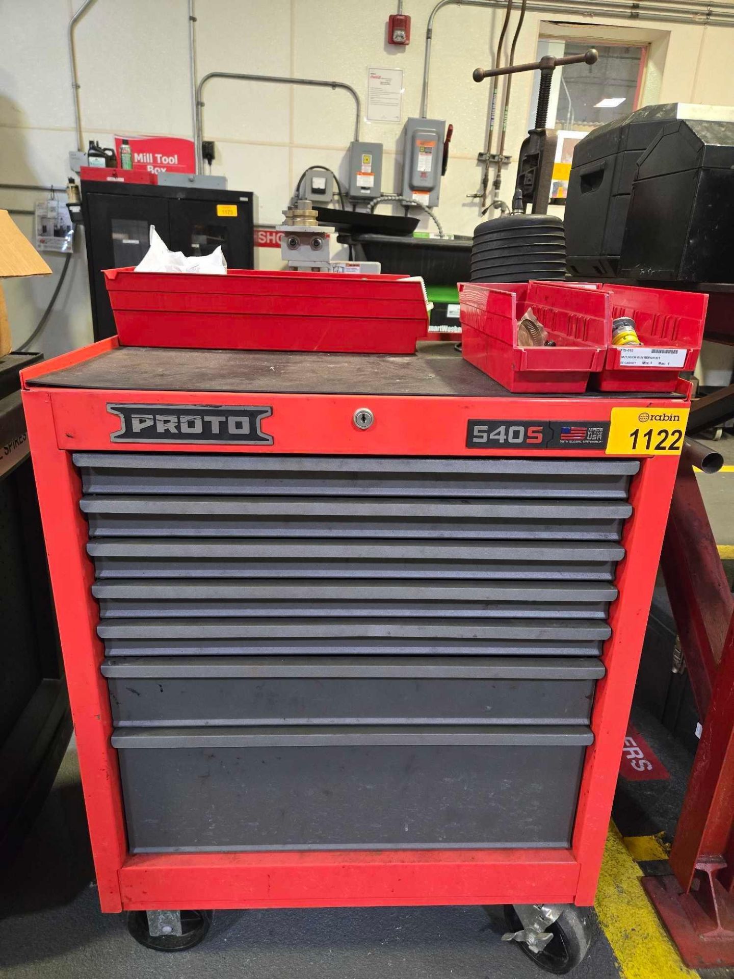 Proto 540S 7 drawer portable tool box, (CONTENTS INCLUDED)
