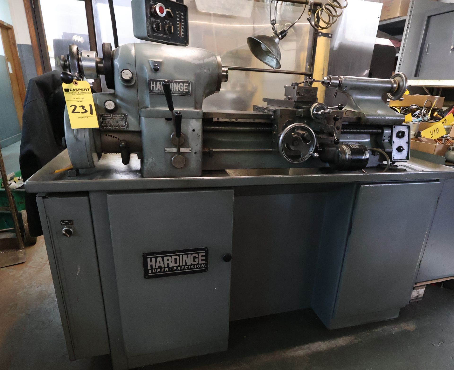 Hardinge HLV-H Precision Lathe, w/ Quick Acting Draw Bar, Vari-Speed ...