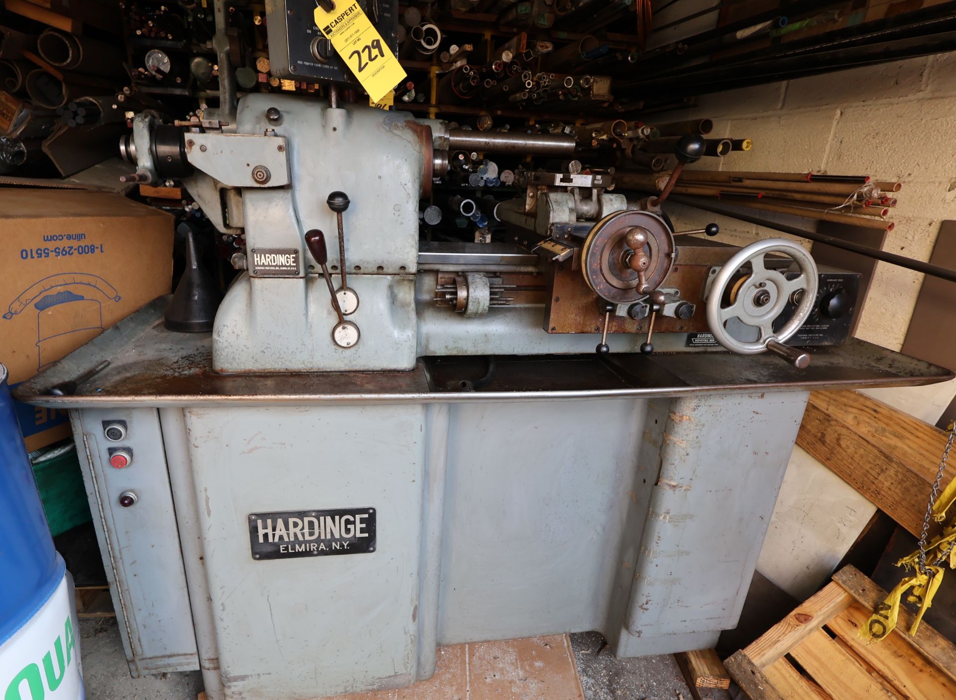 Hardinge Mdl. HC Hand Chucker, w/ 6-Position Turret, Quick Acting ...