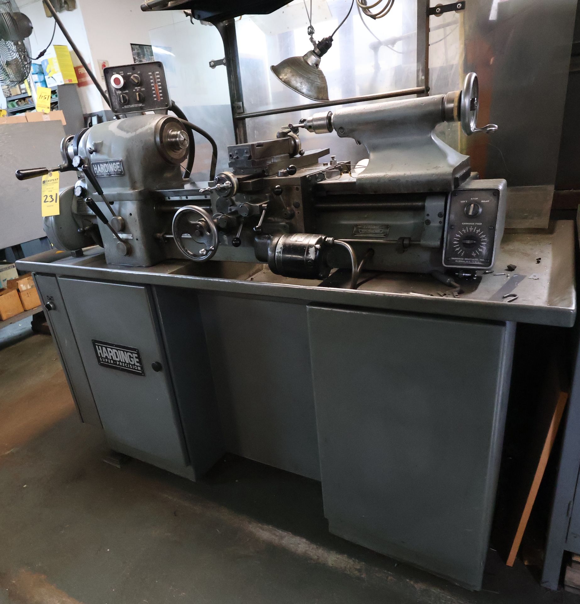 Hardinge HLV-H Precision Lathe, w/ Quick Acting Draw Bar, Vari-Speed ...