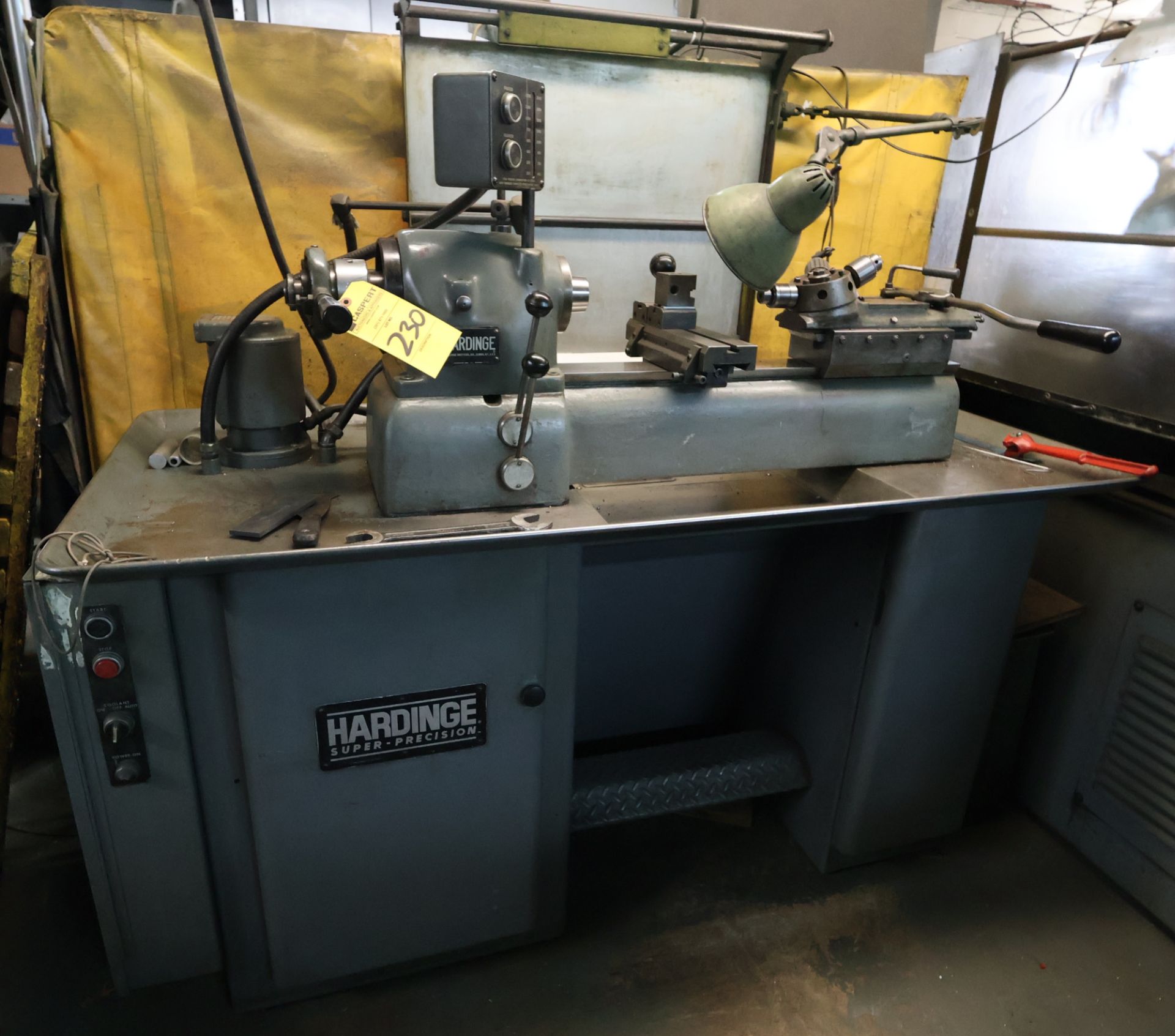 Hardinge Mdl. DV-59 2nd Operation Turret Lathe, w/ Cross Slide, Push ...
