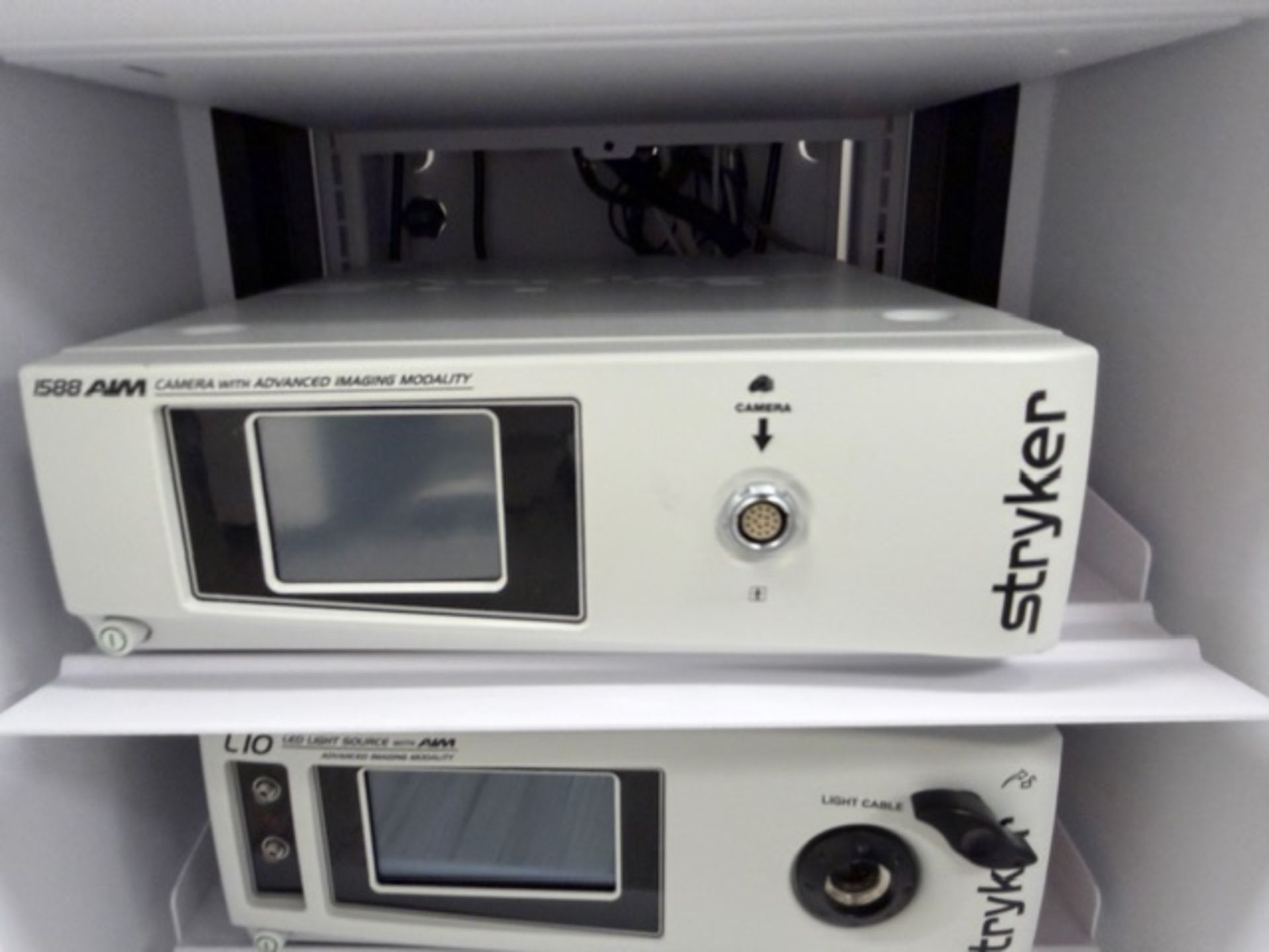Stryker Endoscopy Tower Consisting of: (1) Stryker Connected, (1 ...