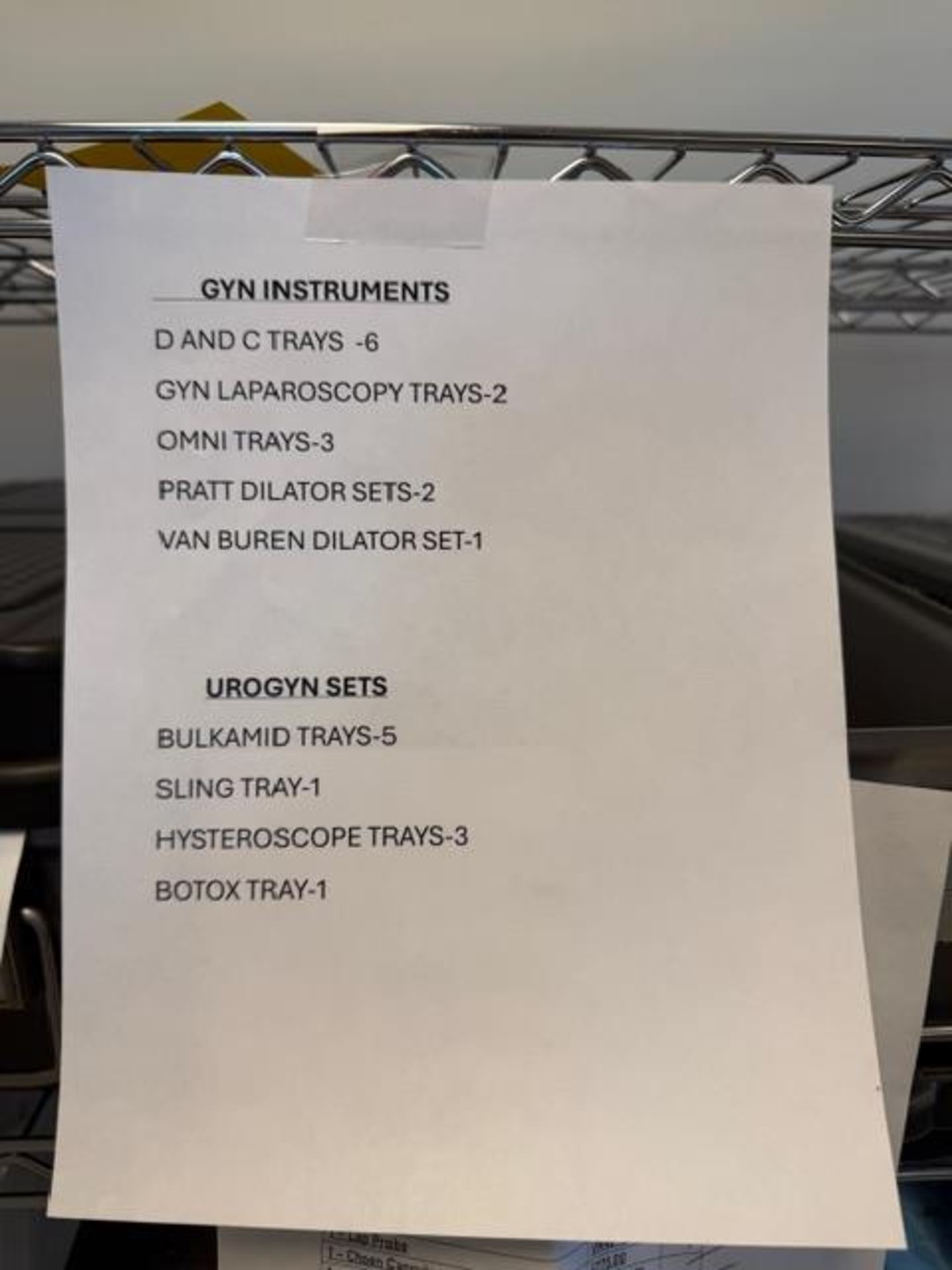 Lot - Gyn & Urogyn Instruments (Look at the Pictures for the Inventory)