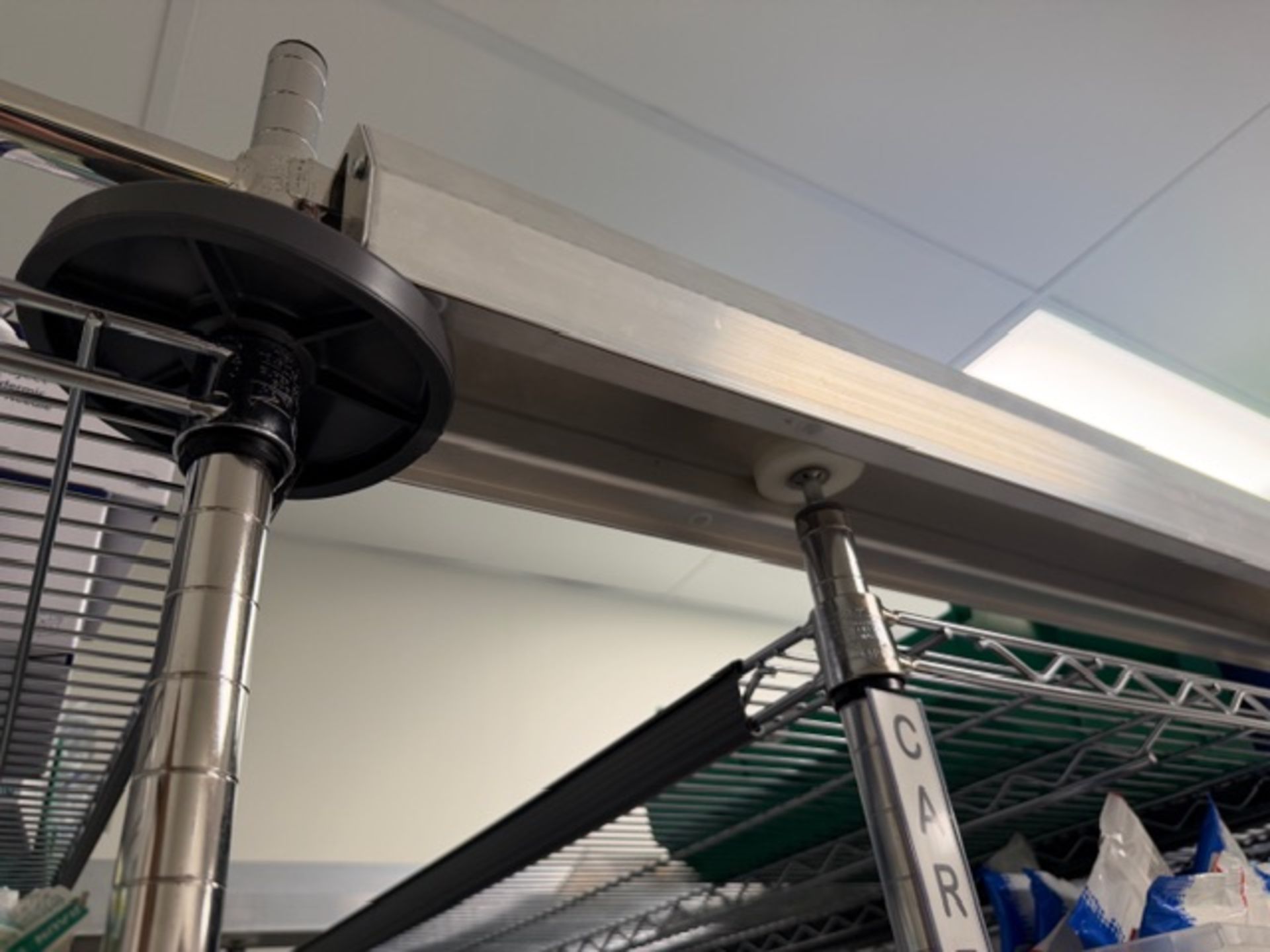 Metro Rack System consisting of - (6) Racks and Rail