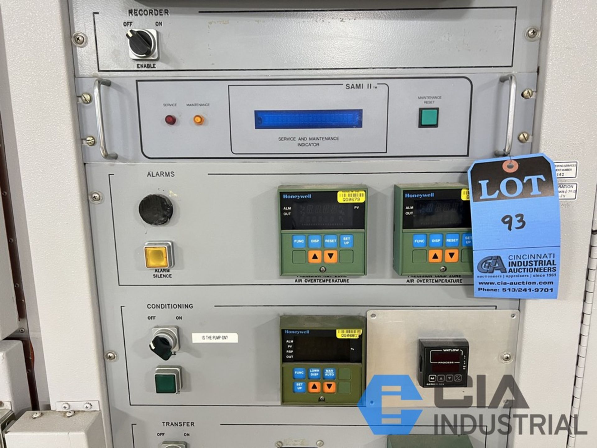 RANSCO IND. MODEL 7108-1 VERTICAL TWO-ZONE ENVIROMENTAL CHAMBER; S/N ...