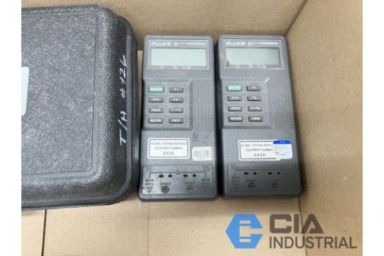 (LOT) DIGITAL THERMOMETERS INCLUDING (2) FLUKE 52, IMS AND ELECTRO ...