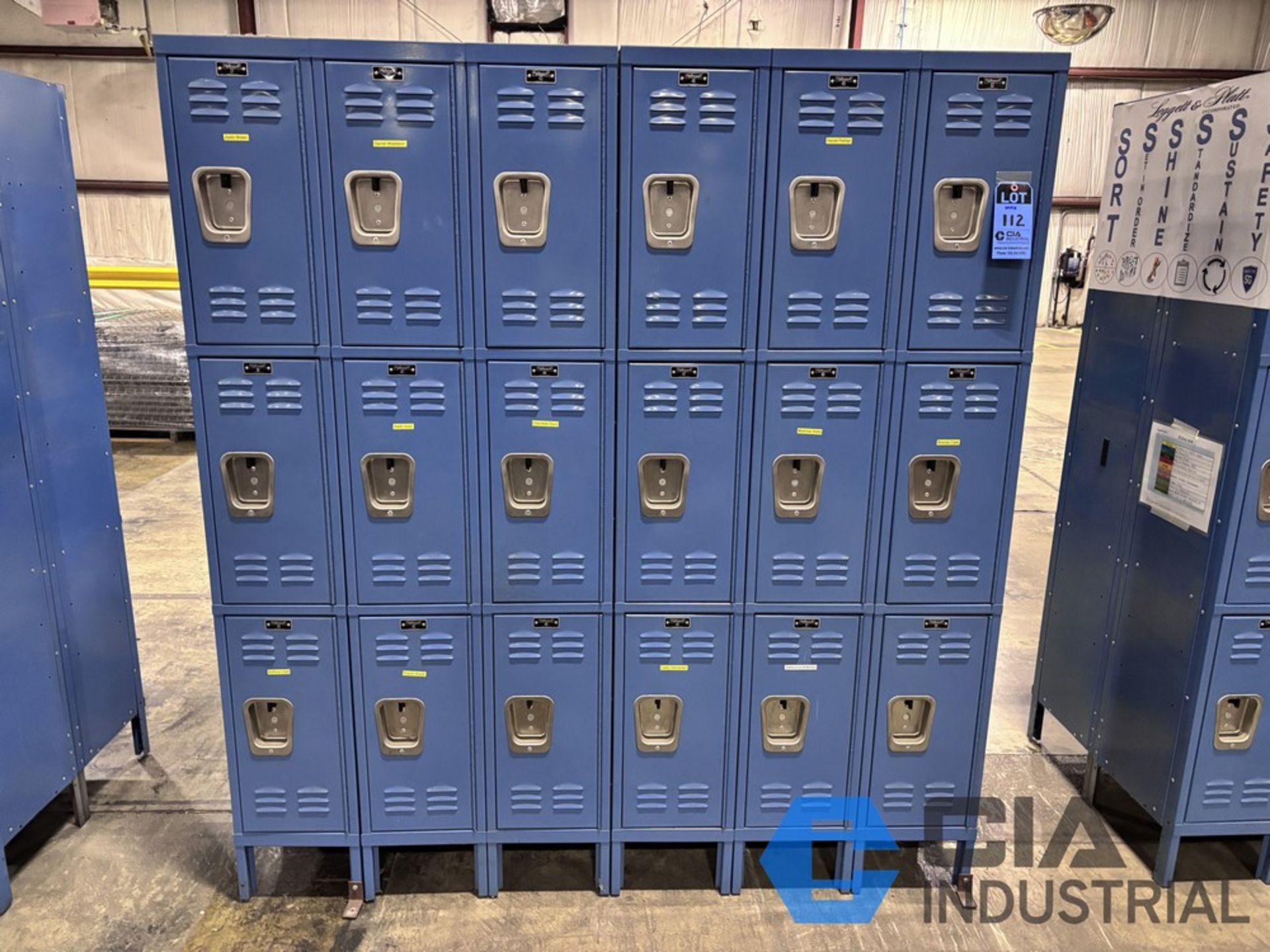 9-COMPARTMENT HALLOWELL LOCKERS