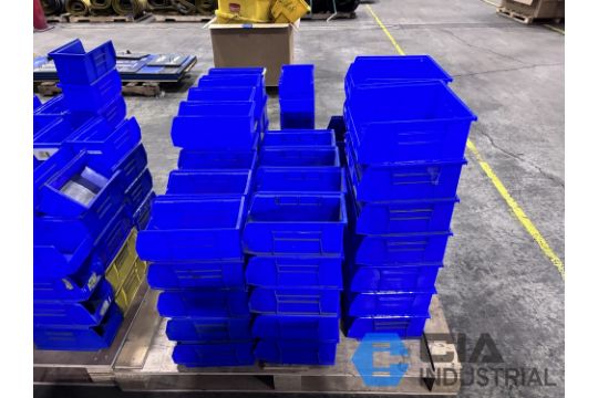SKID MISC. STACKABLE PLASTIC TOTES