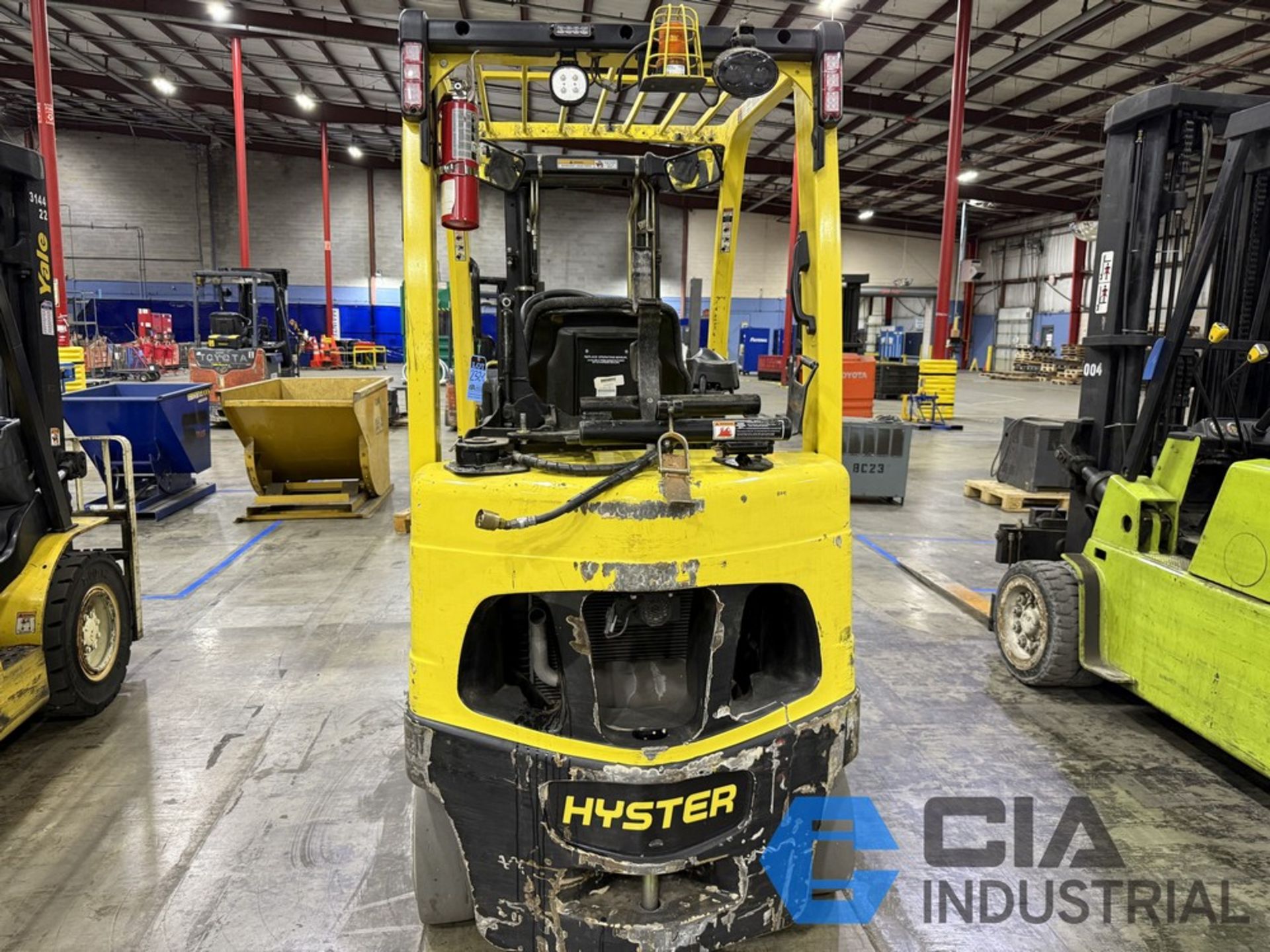 2021 - 5,000 LB. HYSTER MODEL S50FT LPG SOLID TIRE FORKLIFT, Green Tag ...