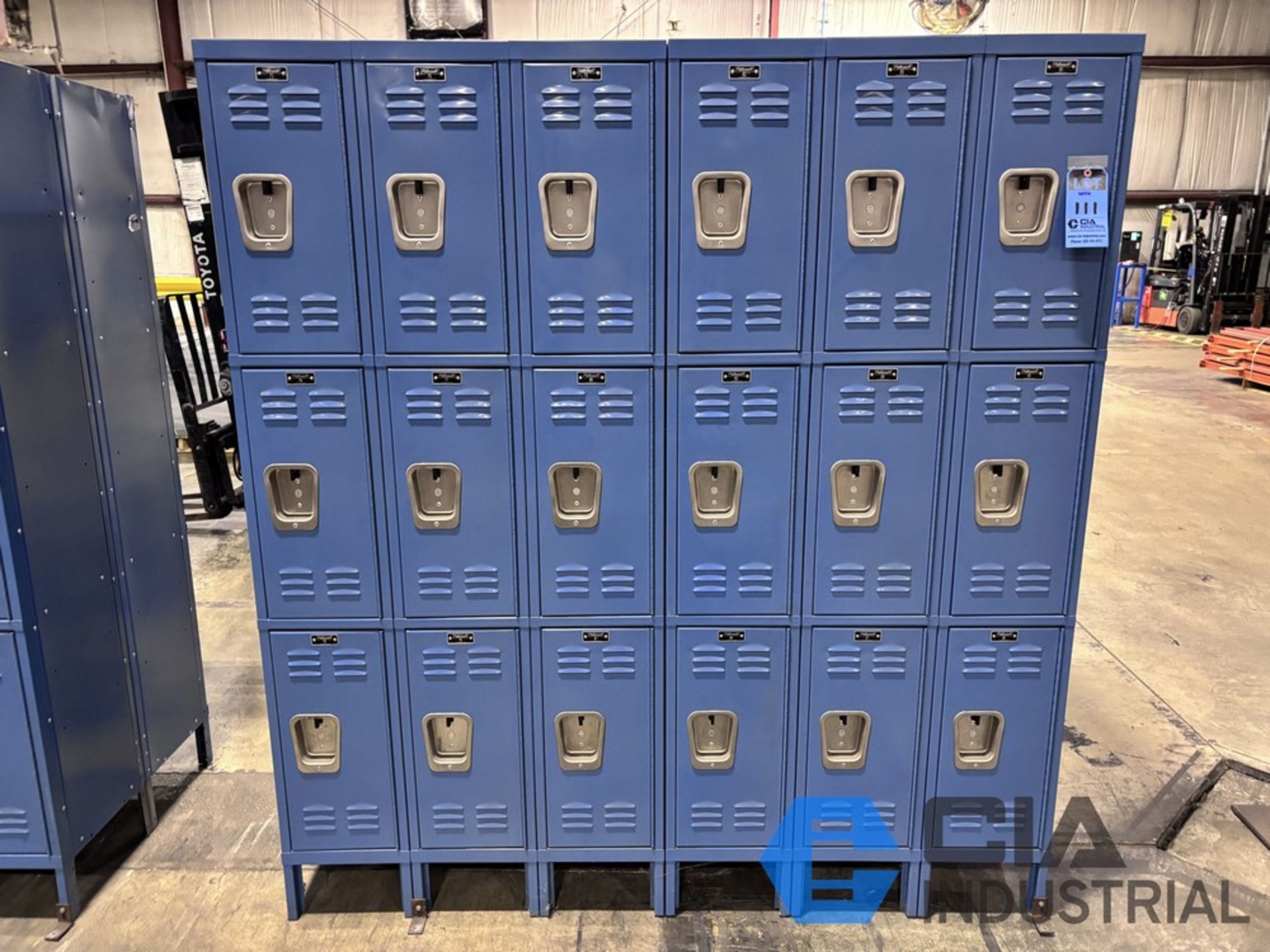 9-COMPARTMENT HALLOWELL LOCKERS