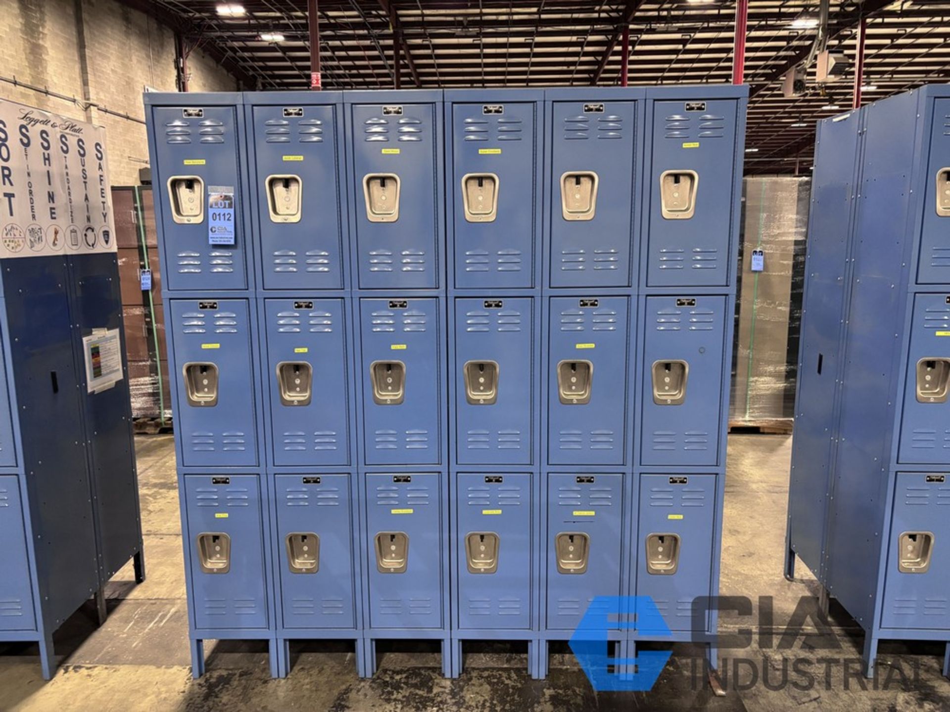 9-COMPARTMENT HALLOWELL LOCKERS