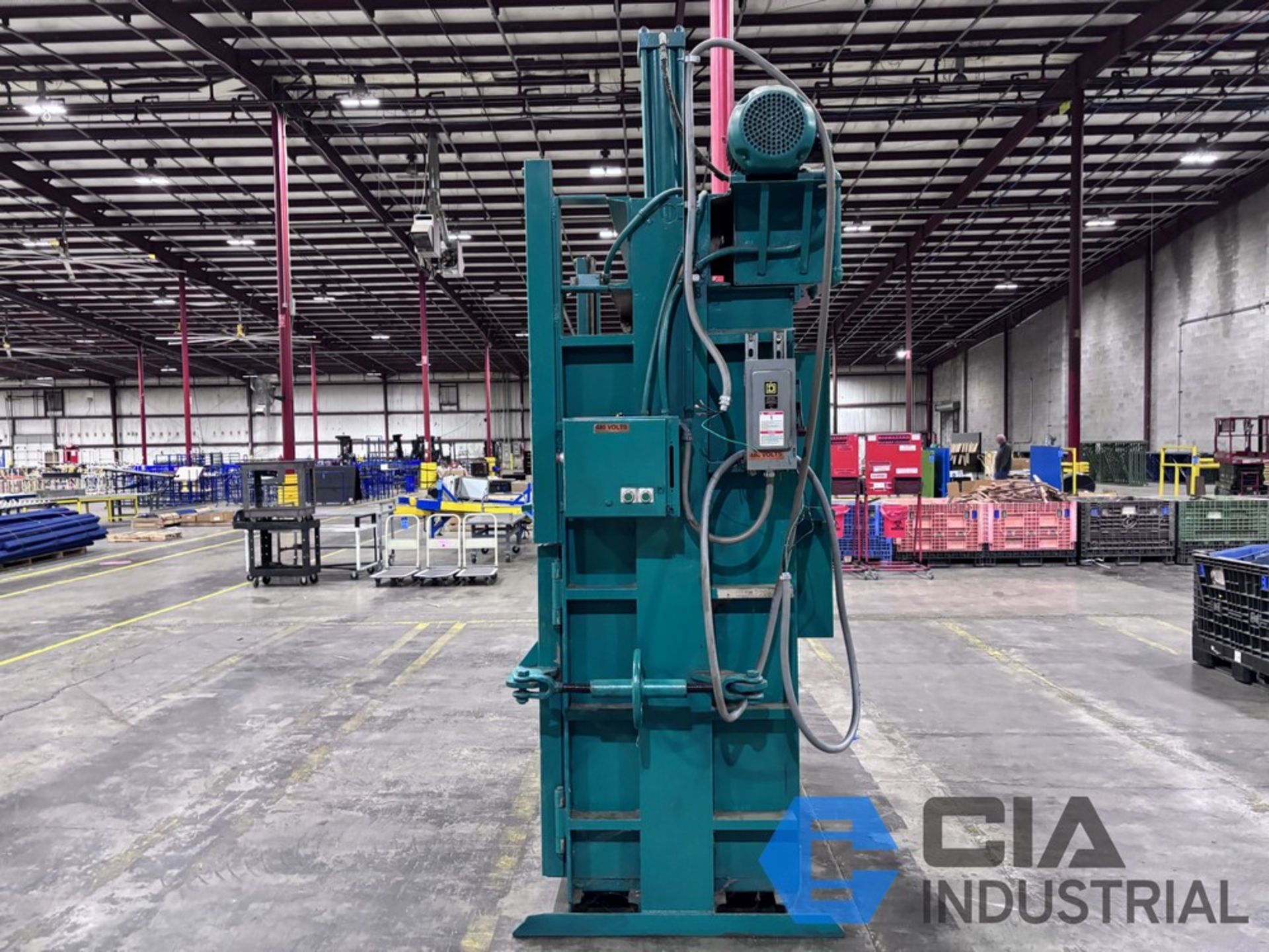 30" X 60" MAX PAK MODEL MP60 VERTICAL HYDRAULIC CARDBOARD BALER; S/N ...