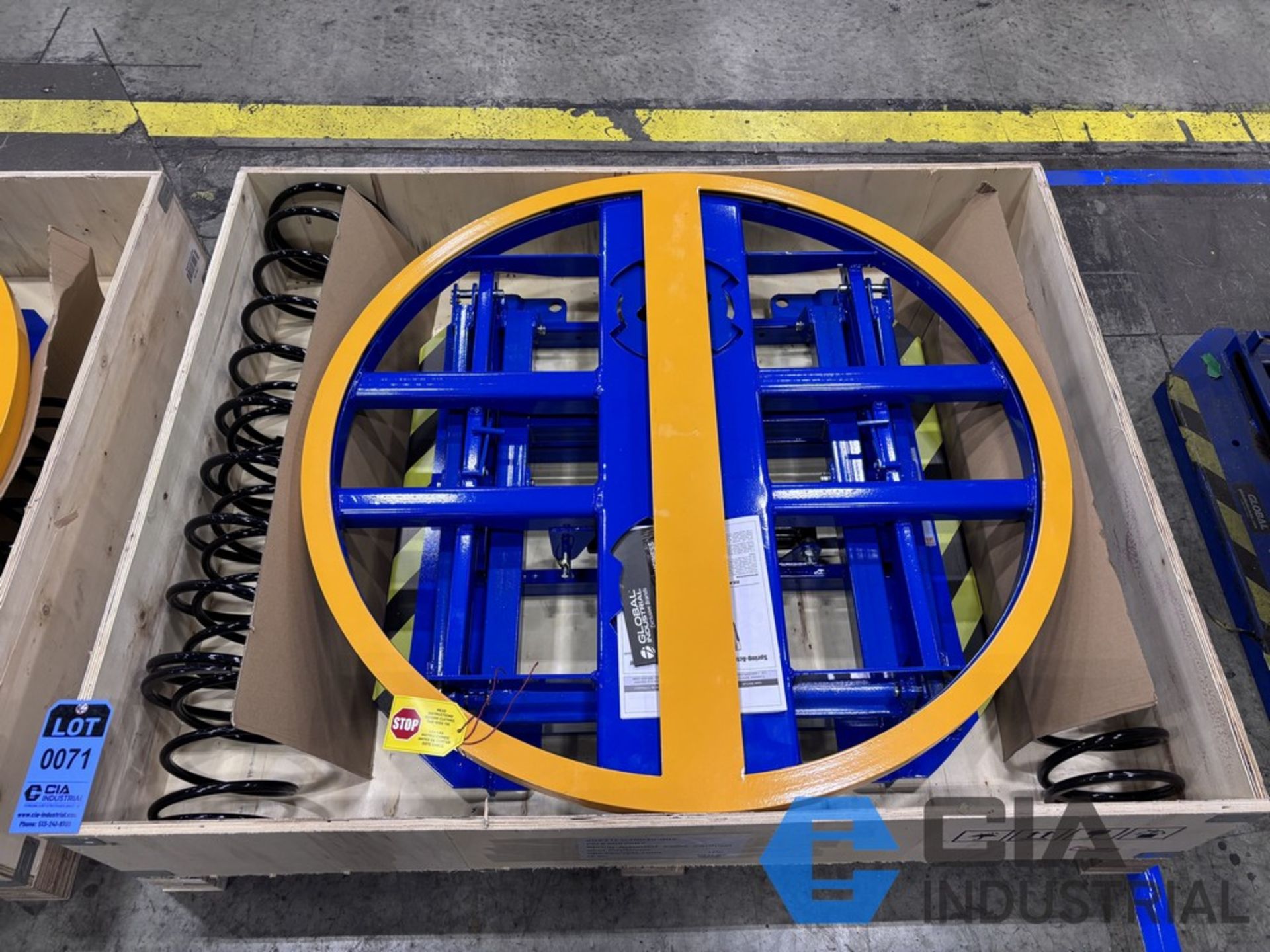 GLOBAL MODEL 988295/WSL1000 BRAND NEW SPRING ACUTATED PALLET CAROUSEL ...