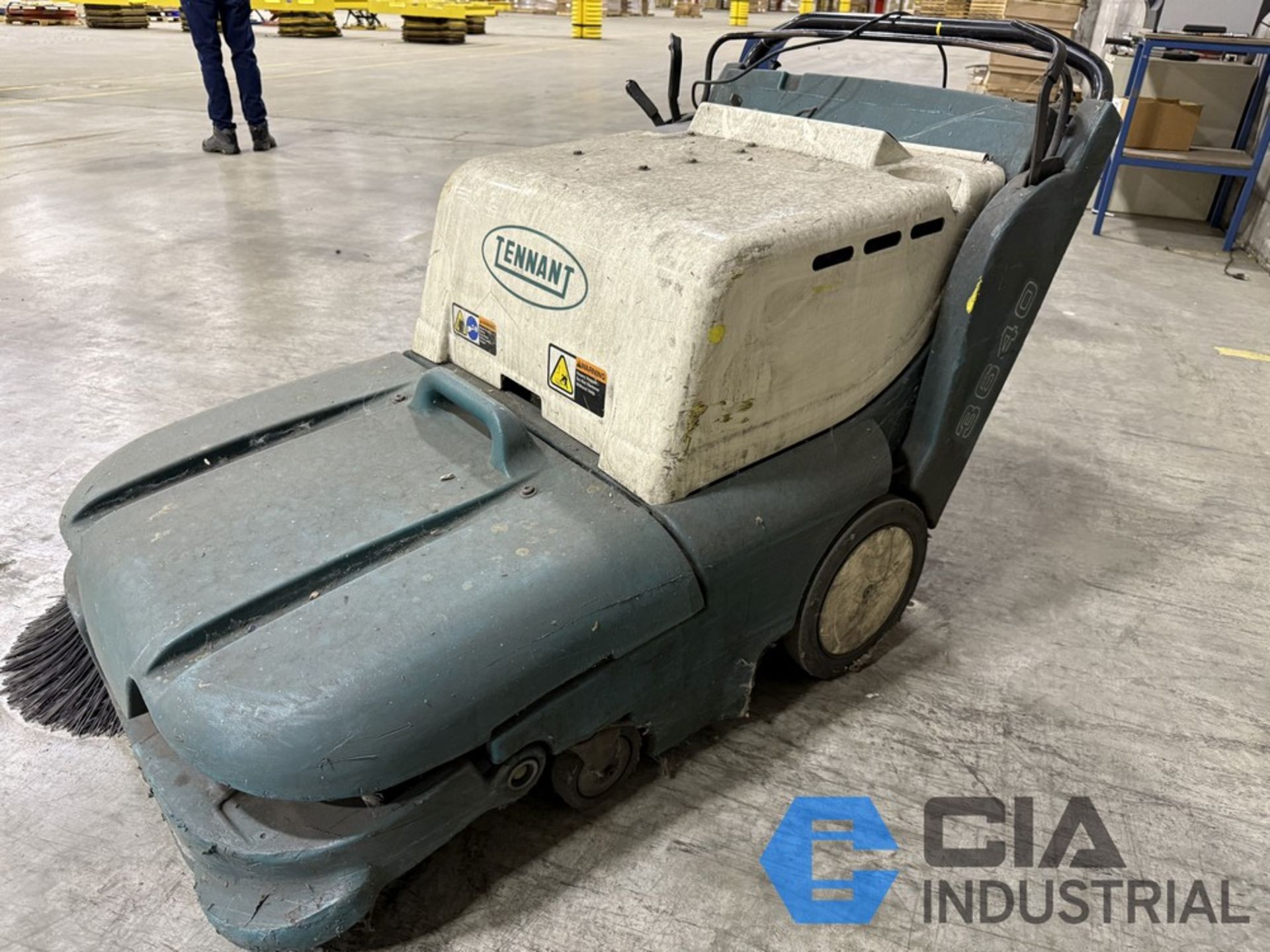 TENNANT MODEL 3640 WALK BEHIND FLOOR SWEEPER