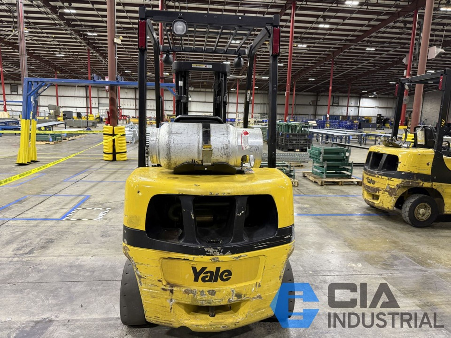 2019 - 5,000 LB. YALE MODEL GLP050MX LPG SOLID PNEUMATIC TIRE FORKLIFT ...