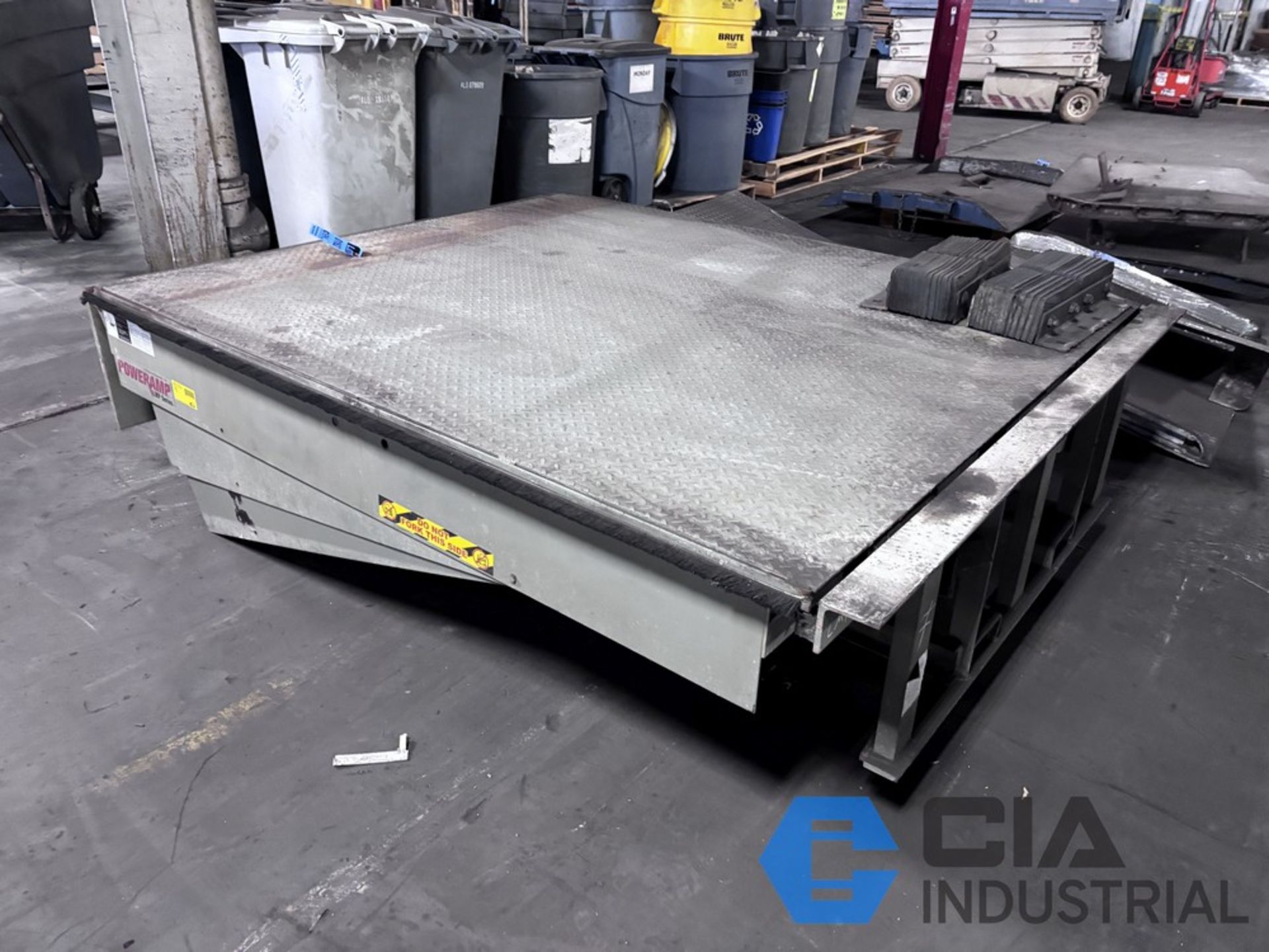 6' WIDE X 8' LONG POWER RAMP MODEL LMP-6835-16 PIT STYLE MECHANICAL ...