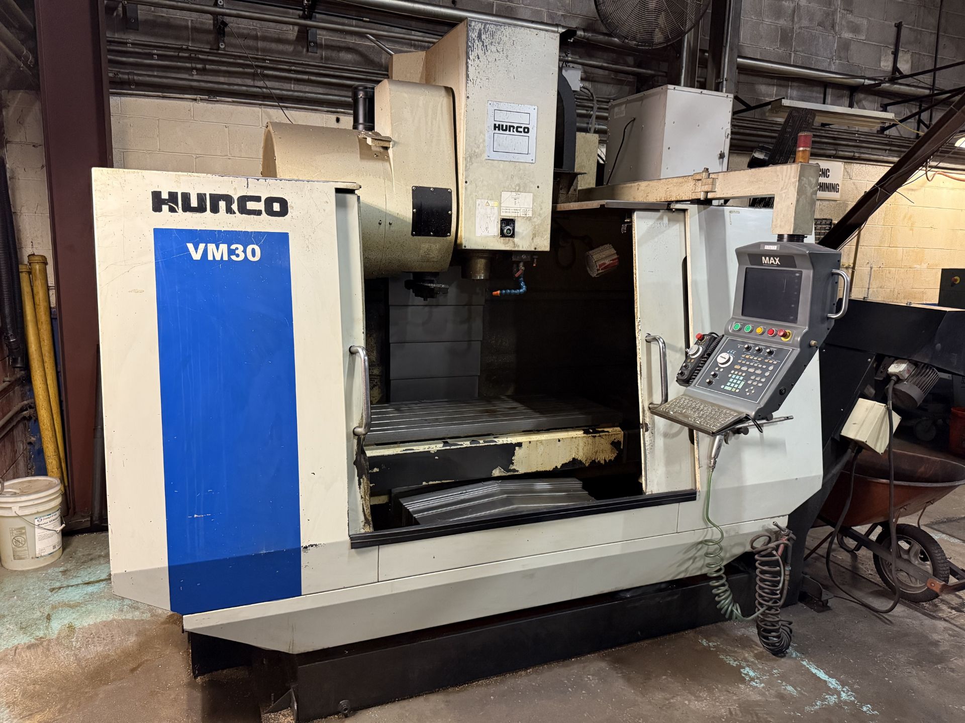 Hurco Model VM30 CNC VMC; s/n 16002082CPBH, Hurco Max Control, 20” x 52 ...
