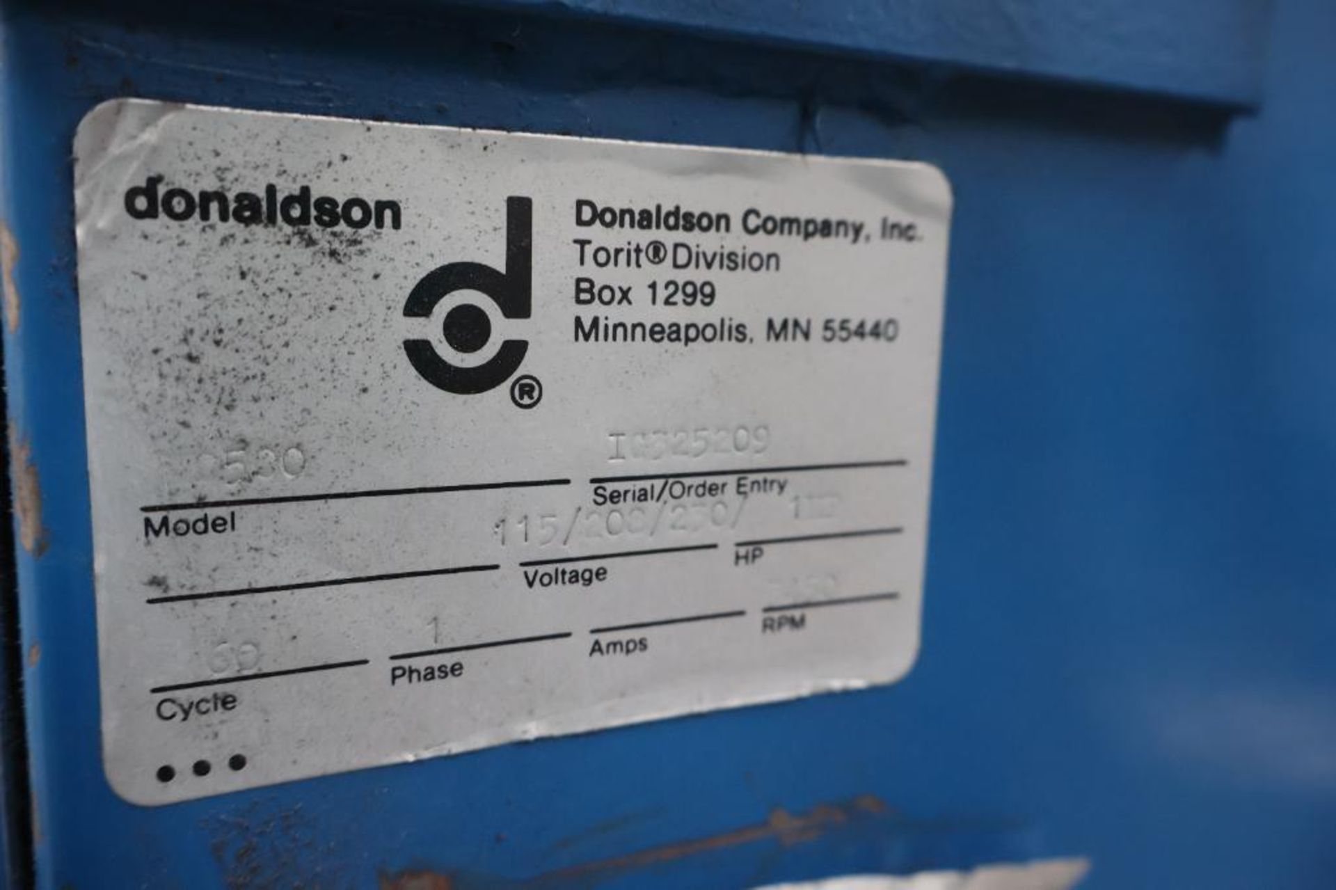 Donaldson Torit MC500 1ph Dust Collector
