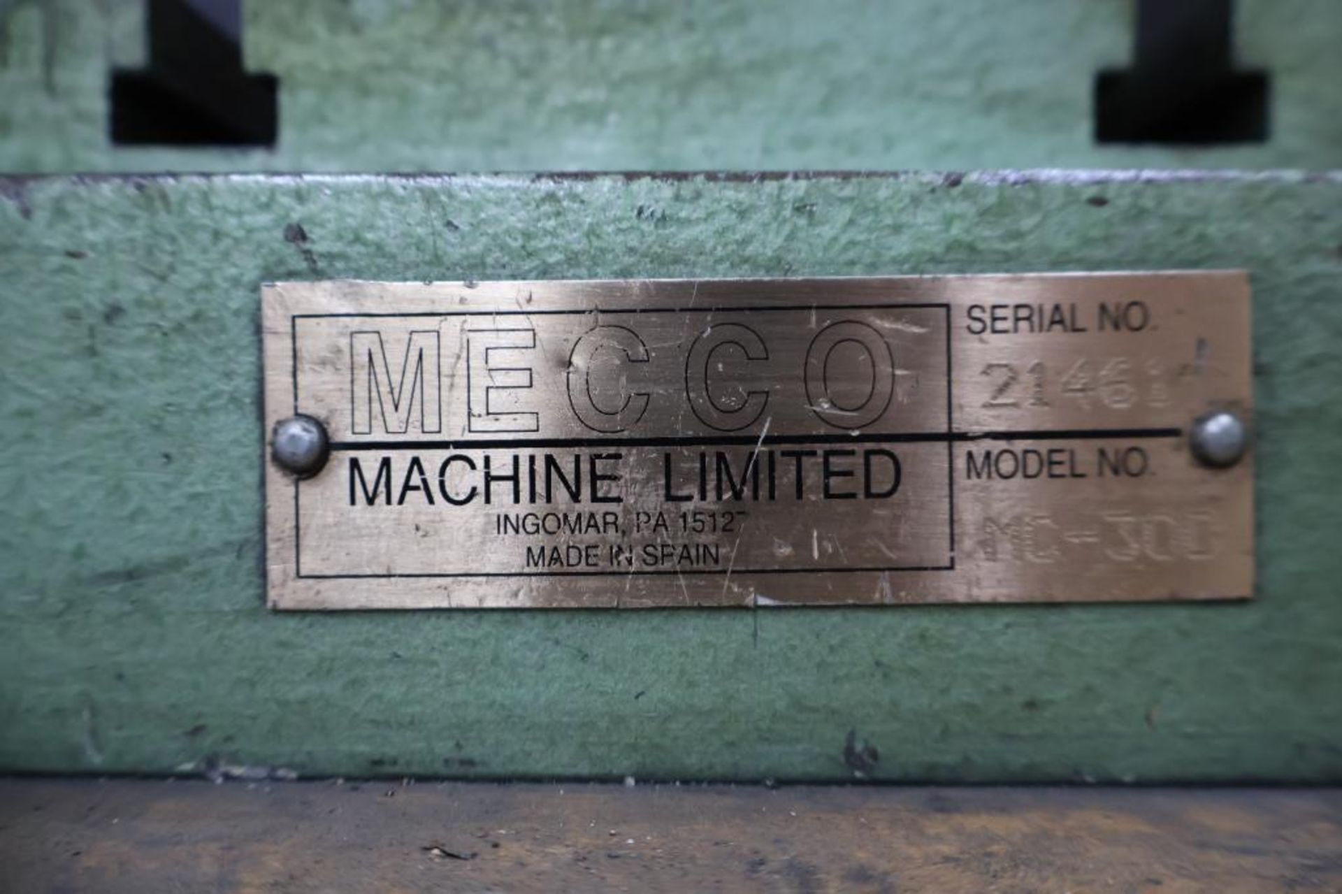 Couth Mod. MC-30 Bench Top Press