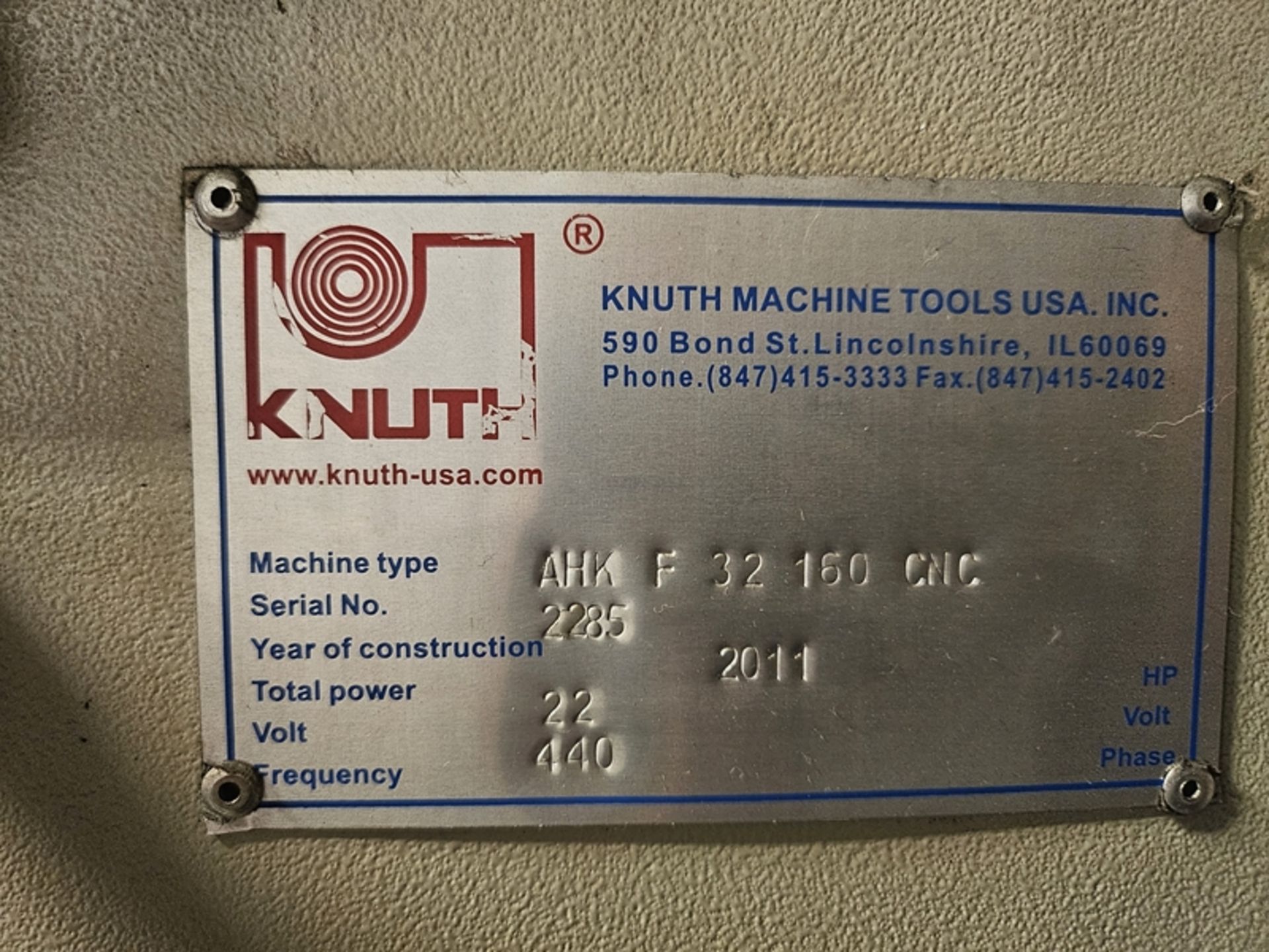 KNUTH hydraulic press brake (2011) - AHKF32160CNC