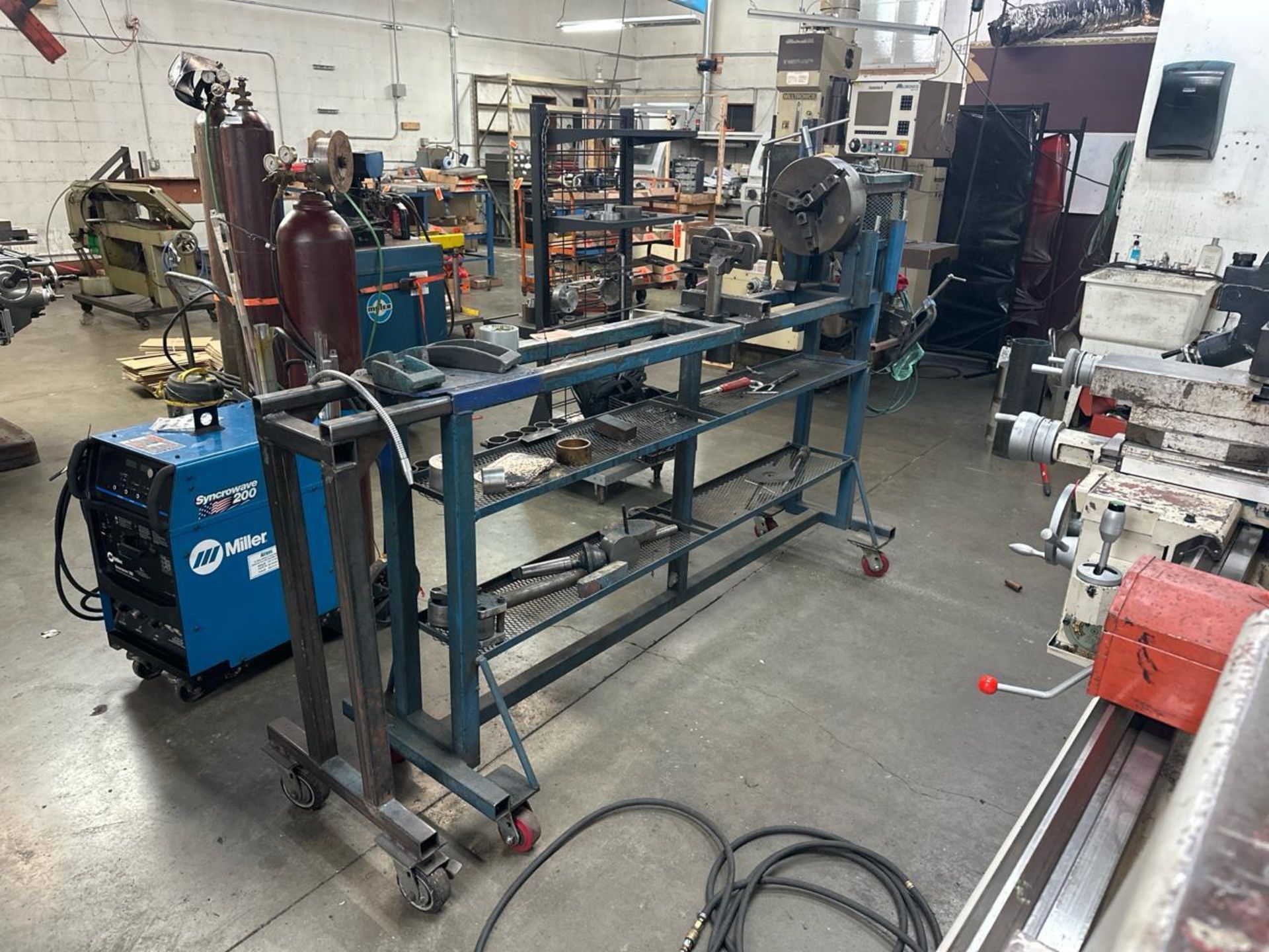 Heavy Duty Rolling Welding / Turning Positioner w/12” 3-Jaw Chuck, inv: 604