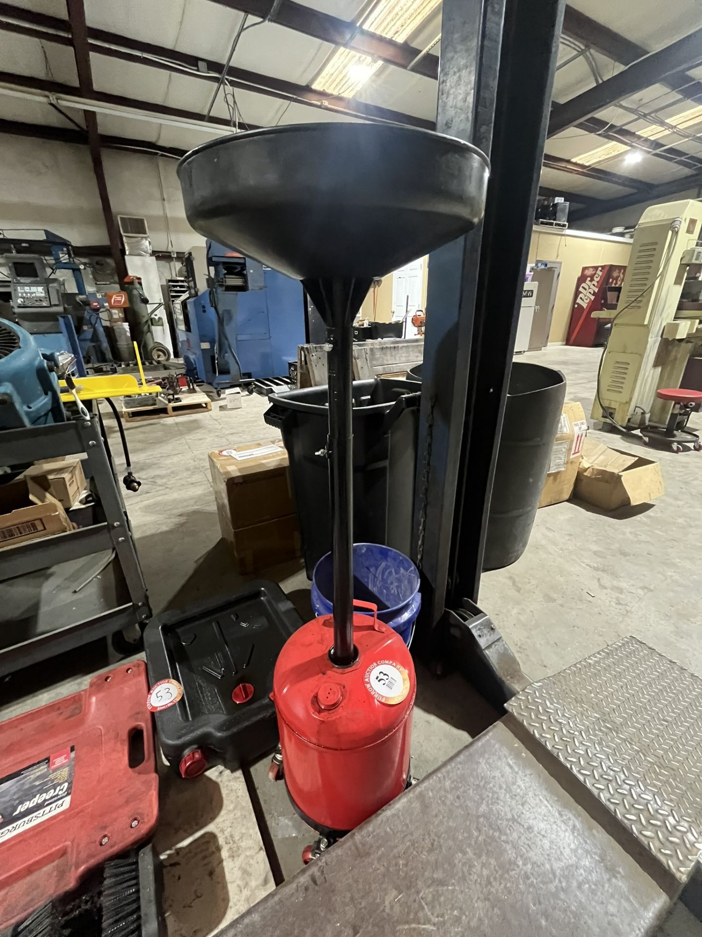 Oil Drain Dolley and Oil Drain Reservoir and a Pittsburgh Automotive ...