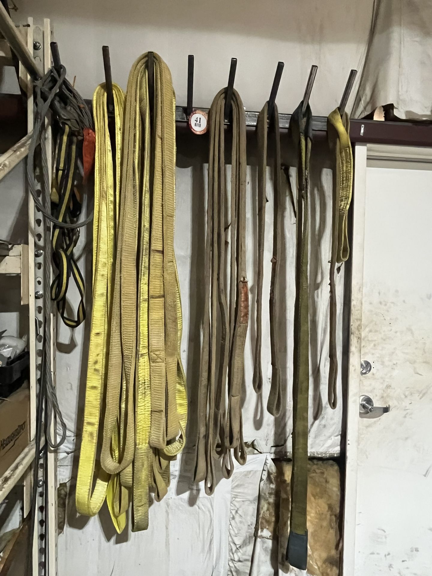 Large quantity of Assorted Sized Hoisting/Rigging Straps