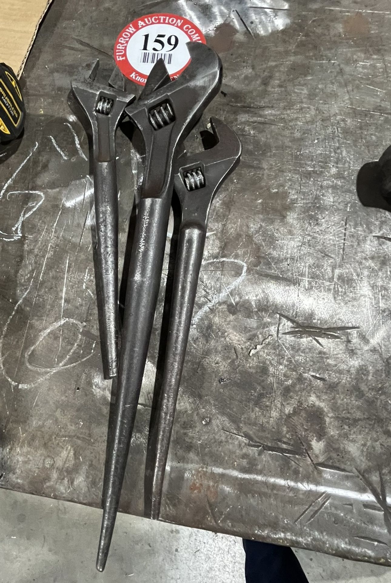 3 Assorted Size Adjustable Construction Wrenches