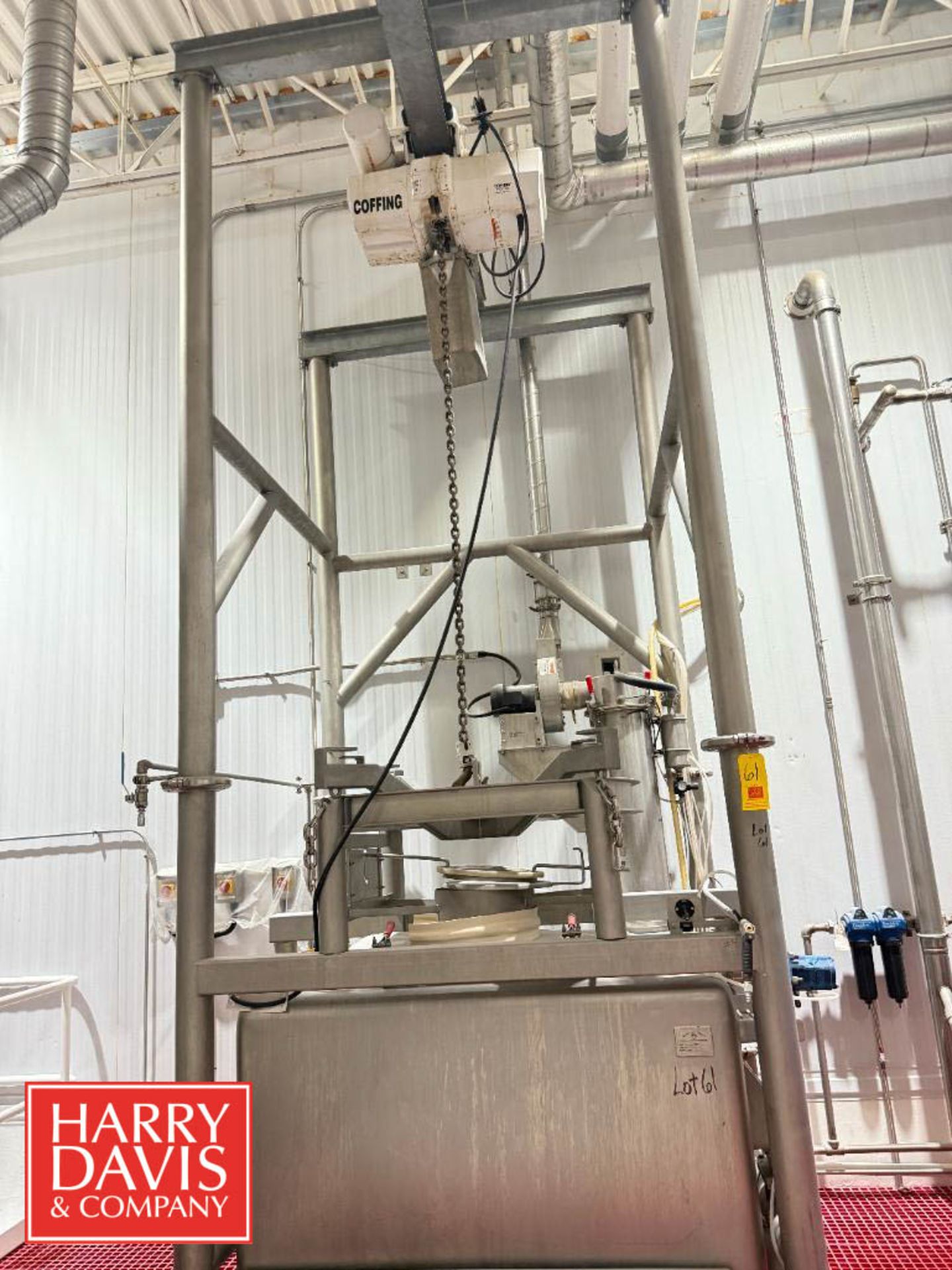 2018 Semi-Bulk Systems S/S Bulk Bag Unloading System, Model: S6319-12-1 ...