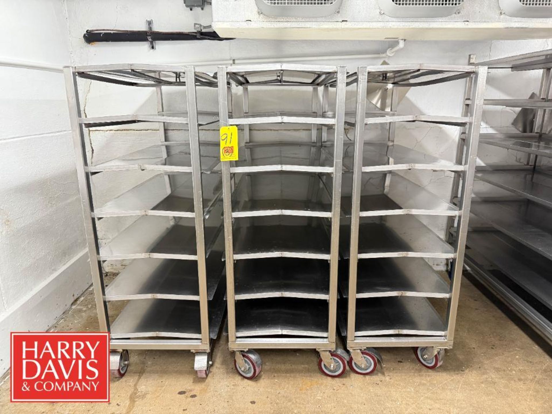 S/S Drain Carts: 48" x 22" x 62" Height