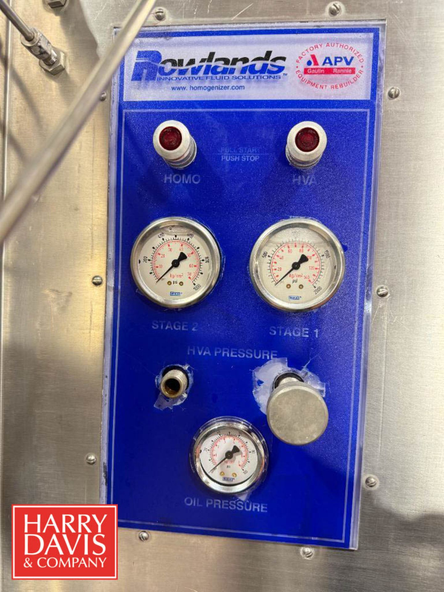 APV Gaulin 2-Stage Homogenizer, Model: MS45