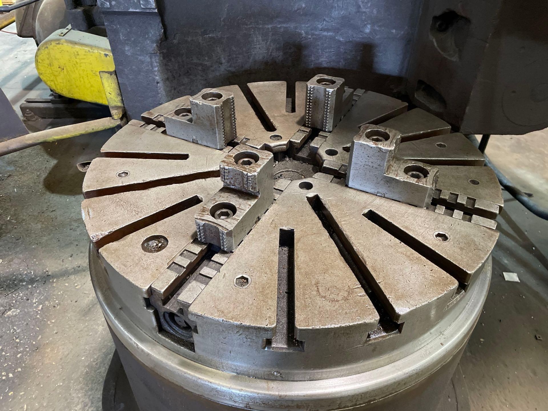 BULLARD 36 CUTMASTER HIGH COLUMN VTL, TURRET, SIDE HEAD, 4-JAW CHUCK ...