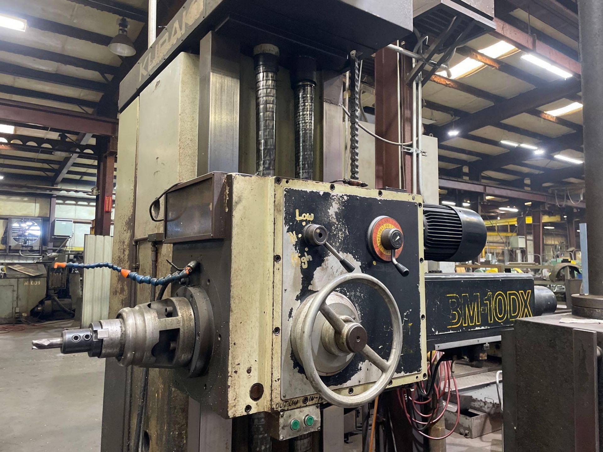 KURAKI 4 CNC HORIZONTAL BORING MILL, MODEL BM-10DX, 50 TAPER, 37 X 43 ...