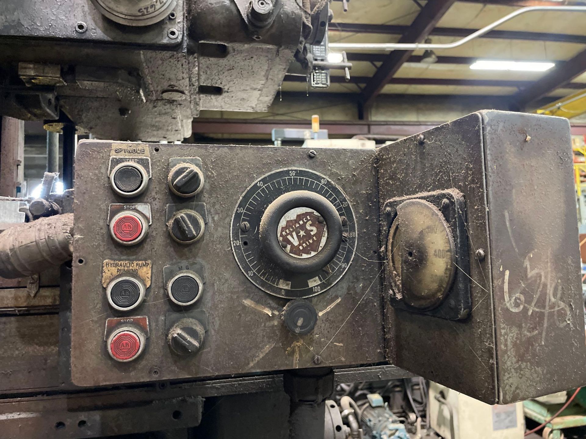 BULLARD 36 CUTMASTER HIGH COLUMN VTL, TURRET, SIDE HEAD, 4-JAW CHUCK ...