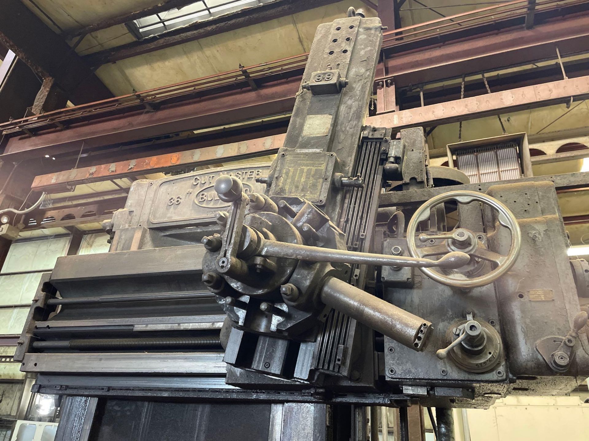 BULLARD 36 CUTMASTER HIGH COLUMN VTL, TURRET, SIDE HEAD, 4-JAW CHUCK ...