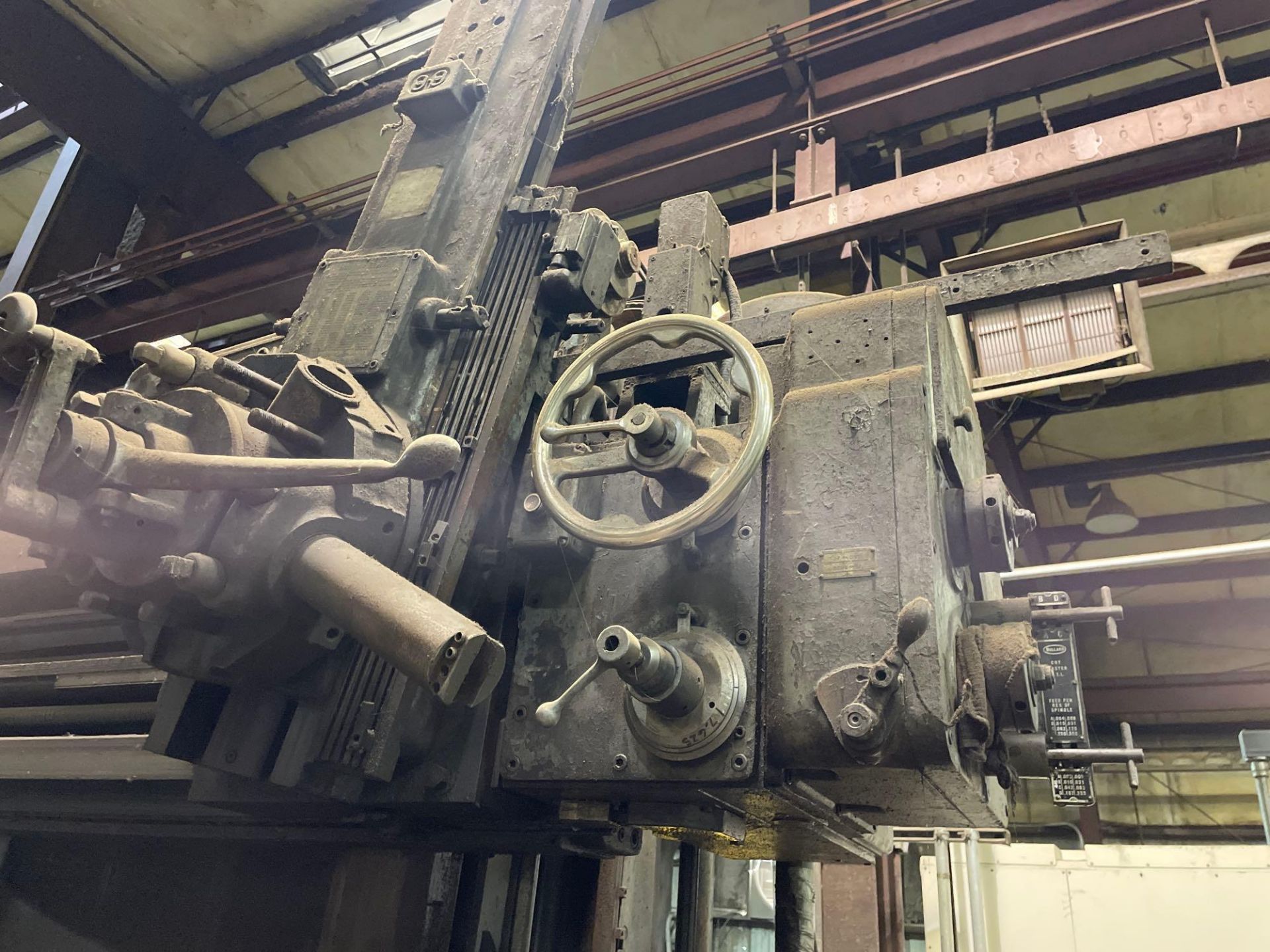 BULLARD 36 CUTMASTER HIGH COLUMN VTL, TURRET, SIDE HEAD, 4-JAW CHUCK ...