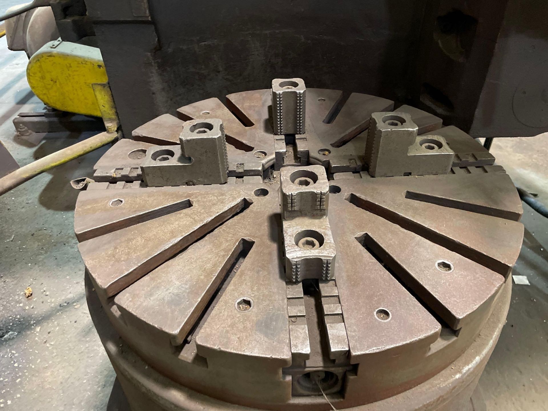 BULLARD 36 CUTMASTER HIGH COLUMN VTL, TURRET, SIDE HEAD, 4-JAW CHUCK ...