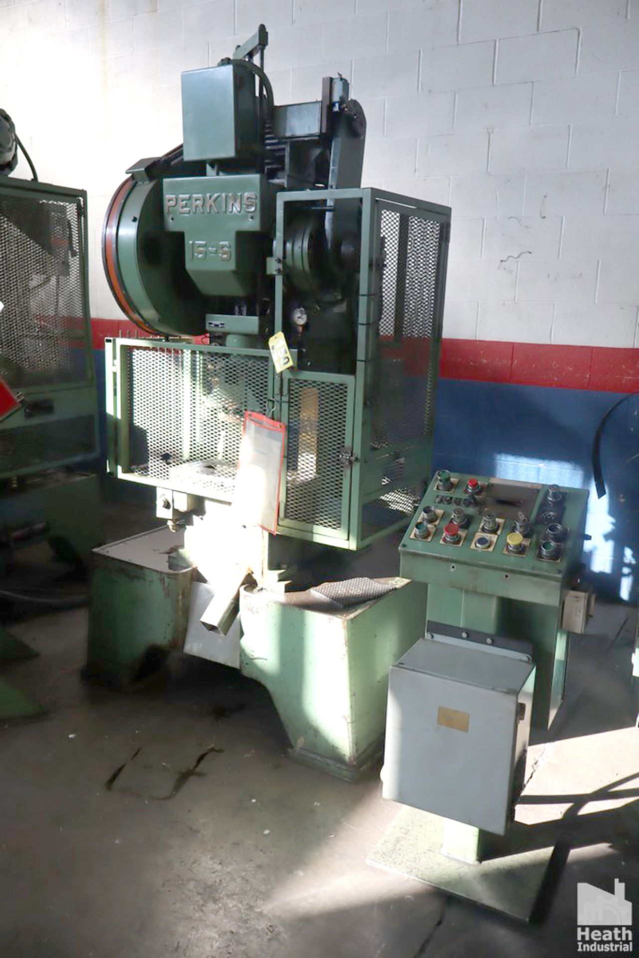 PERKINS 15-S GAP FRAME PUNCH PRESS-15 TONS 1.25" STROKE S/N 43766 2.25 ...