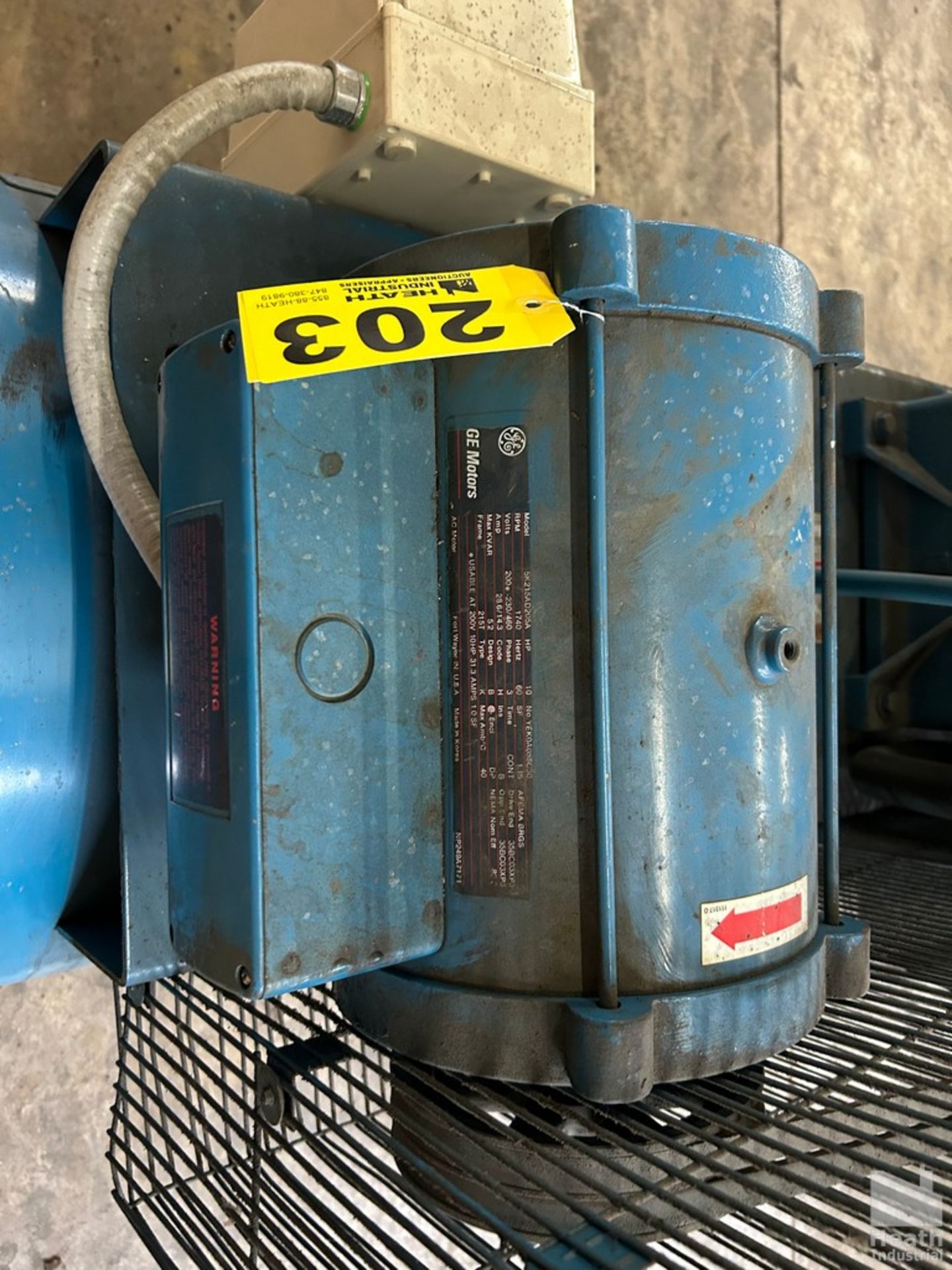 QUINCY MODEL QT-10 10 HP HORIZONTAL TANK MOUNTED AIR COMPRESSOR S/N ...