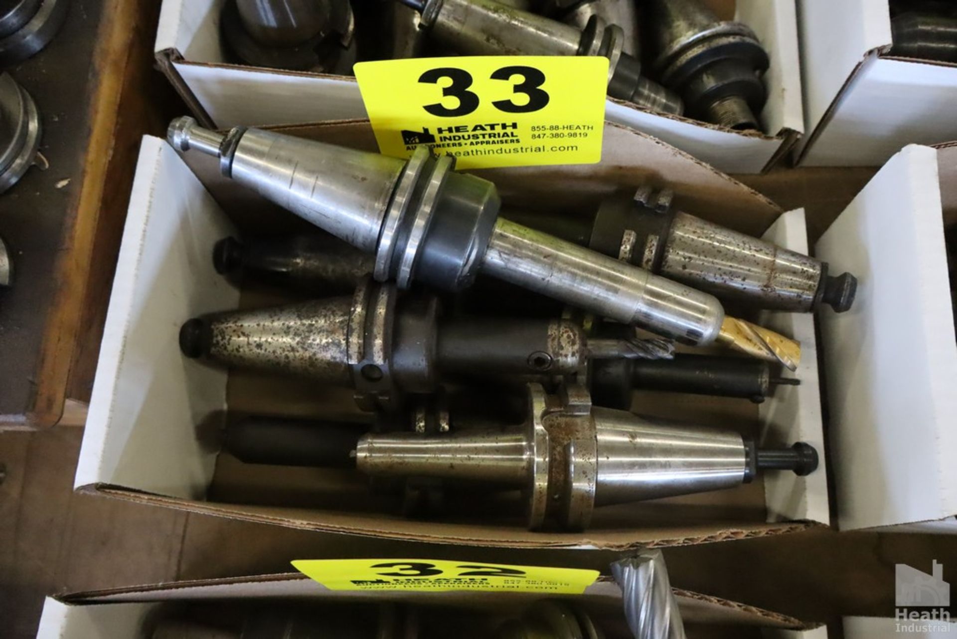 (7) ASSORTED CAT 40 TOOL HOLDERS