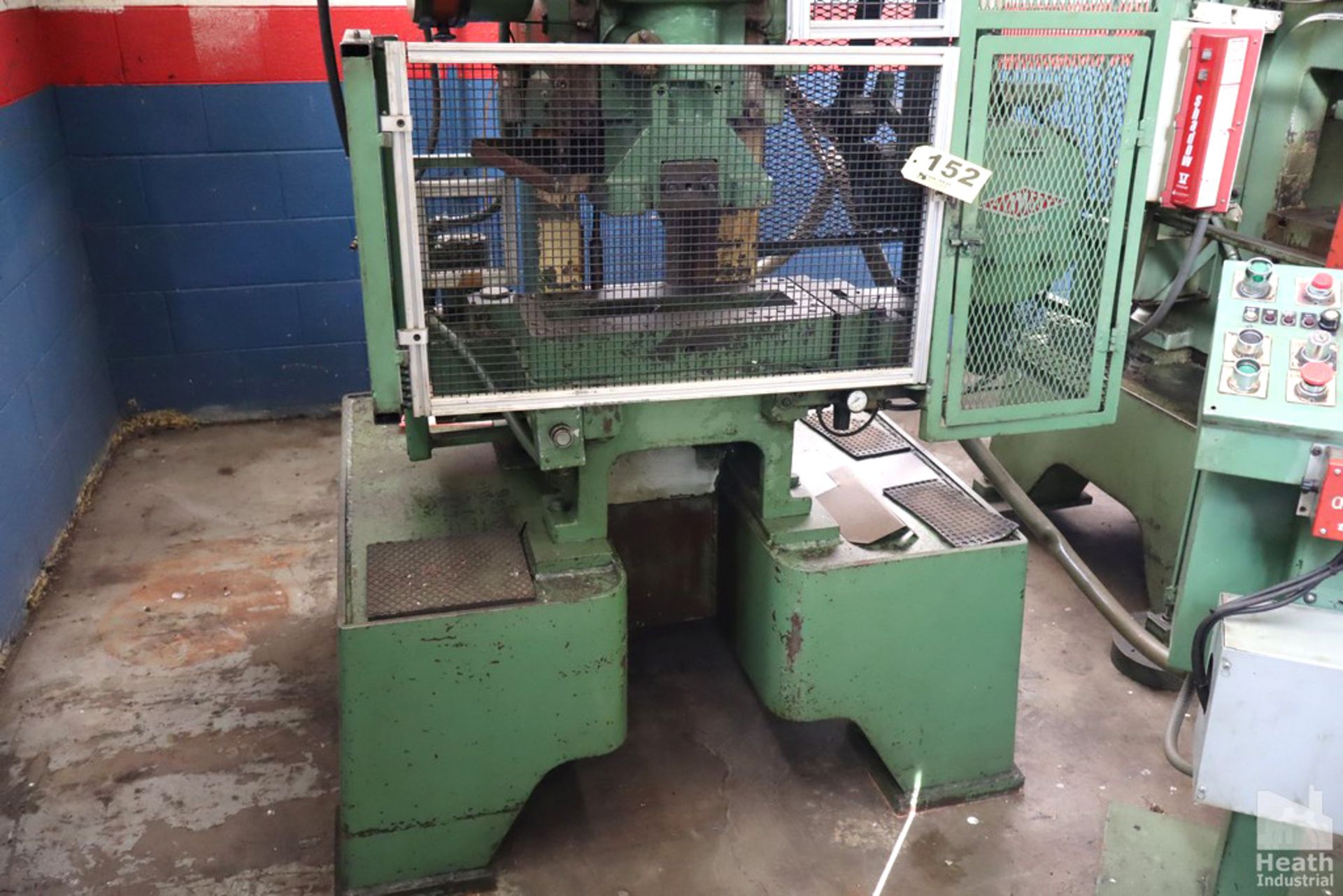 PERKINS 15-S 15 TON GAP FRAME PUNCH PRESS-1.25" STROKE-2.25" RAM ADJUST ...
