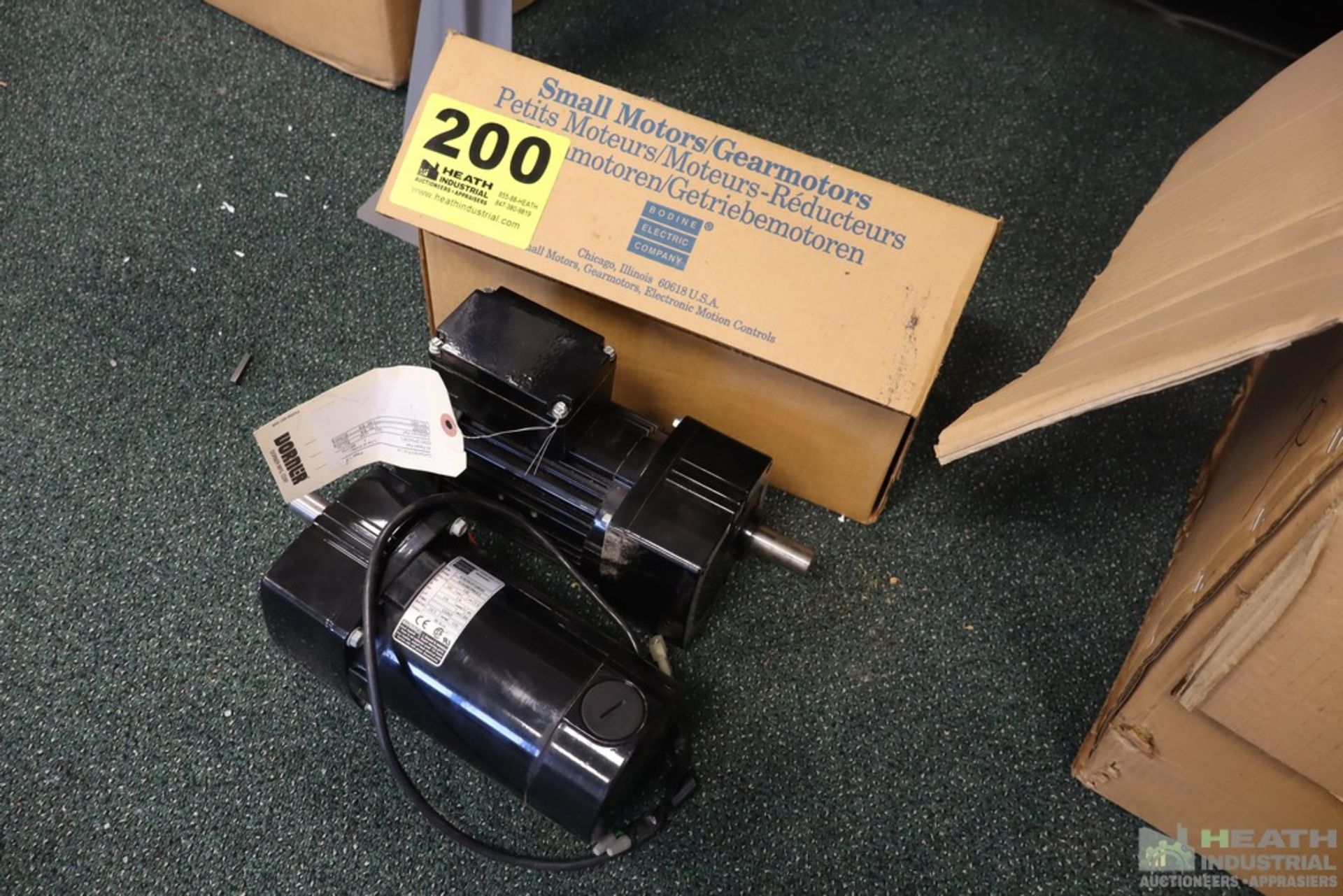 BODINE 42A5BEPM-E3 & 33A5BEPM-W3, DORNER 62M010PS423EN GEAR MOTORS,