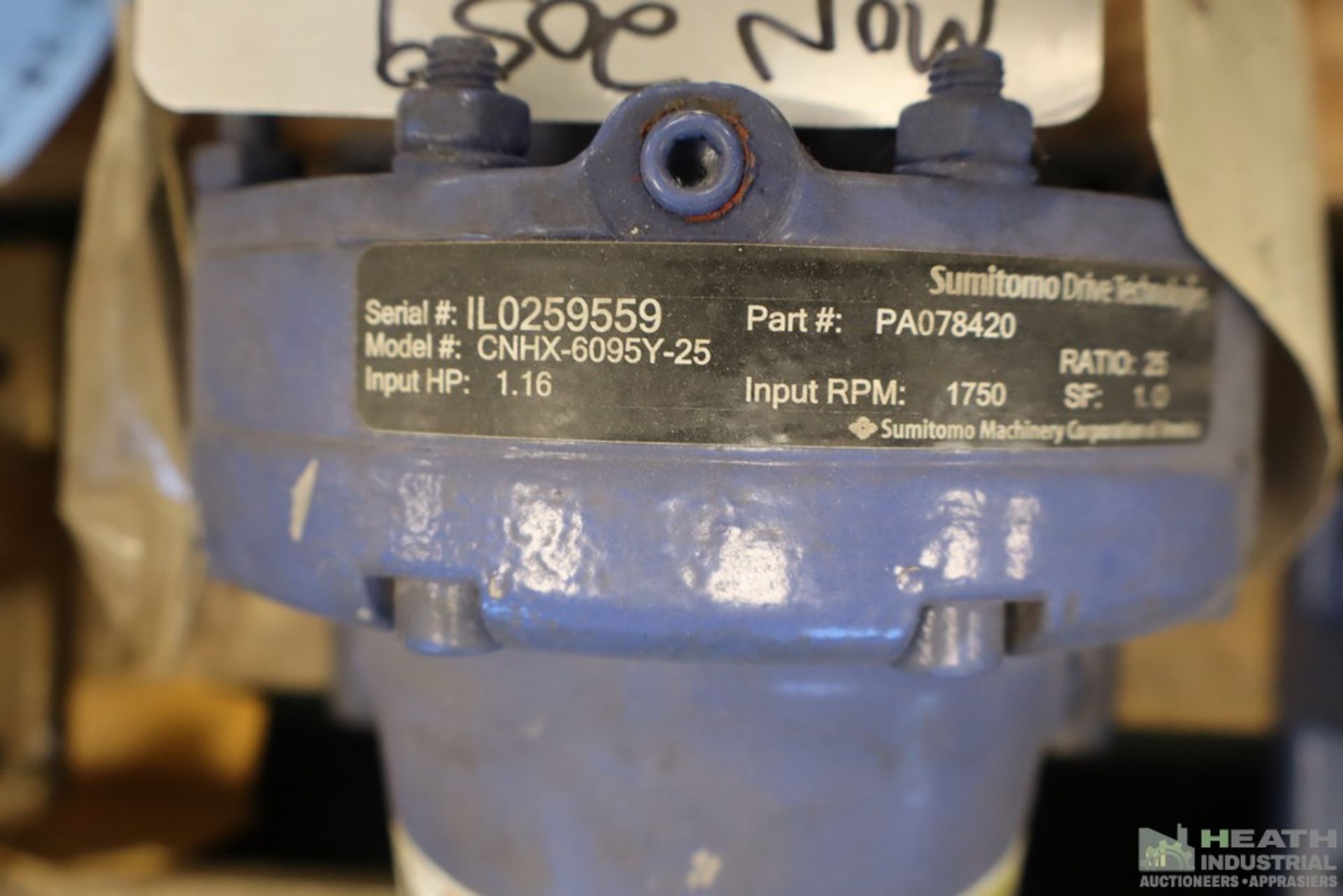 (4) ASSORTED SUMITOMO GEAR REDUCERS
