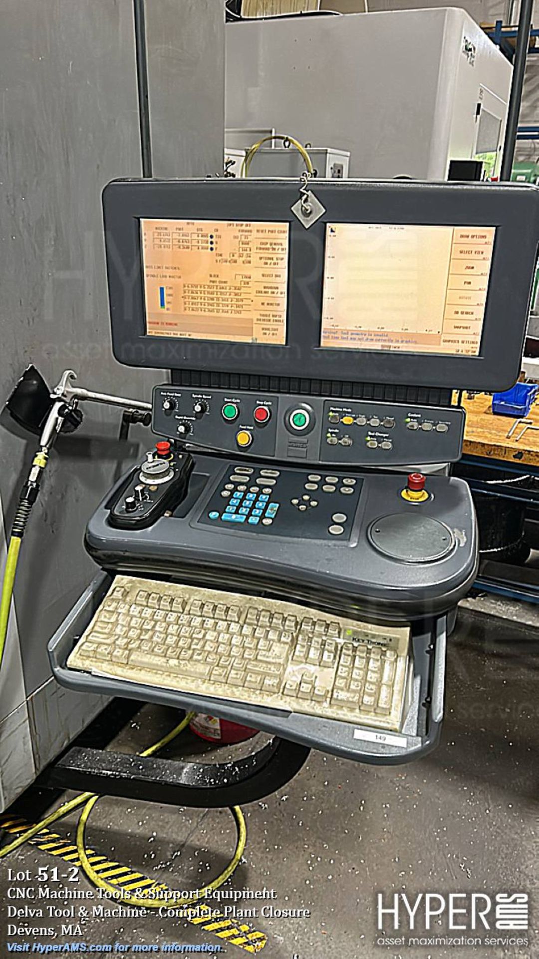 Hurco VMX64 CNC Vertical Machining Center, 3-Axis, 30 HP, Control ...
