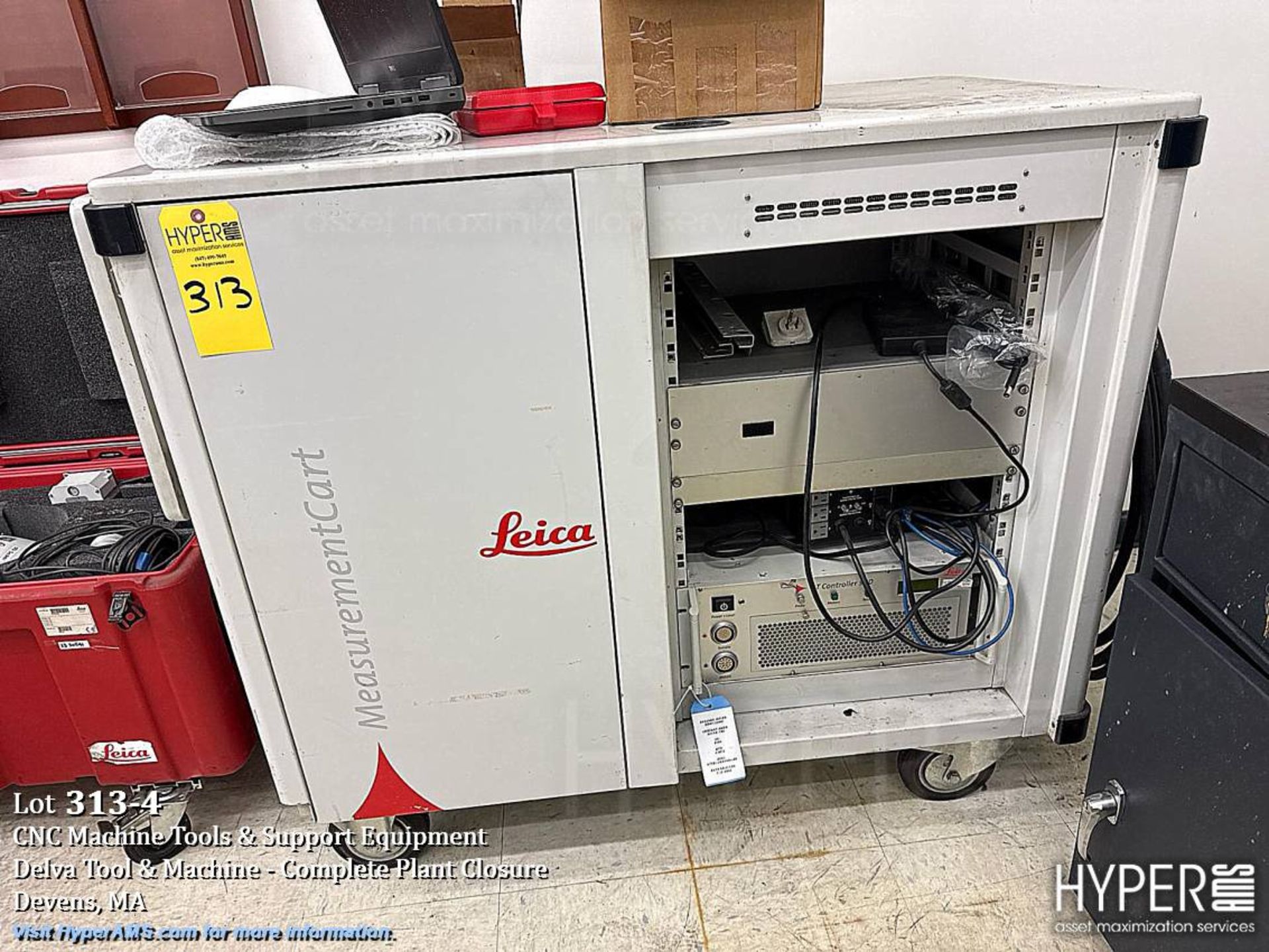 Leica Absolute Tracker Laser CMM, S/N 3905, w/measurement cart and AT ...