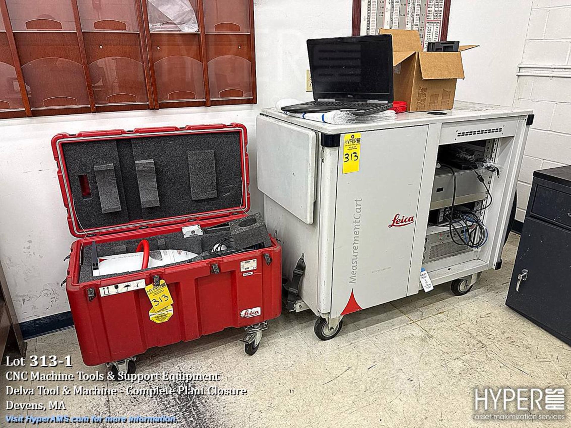 Leica Absolute Tracker Laser CMM, S/N 3905, w/measurement cart and AT ...