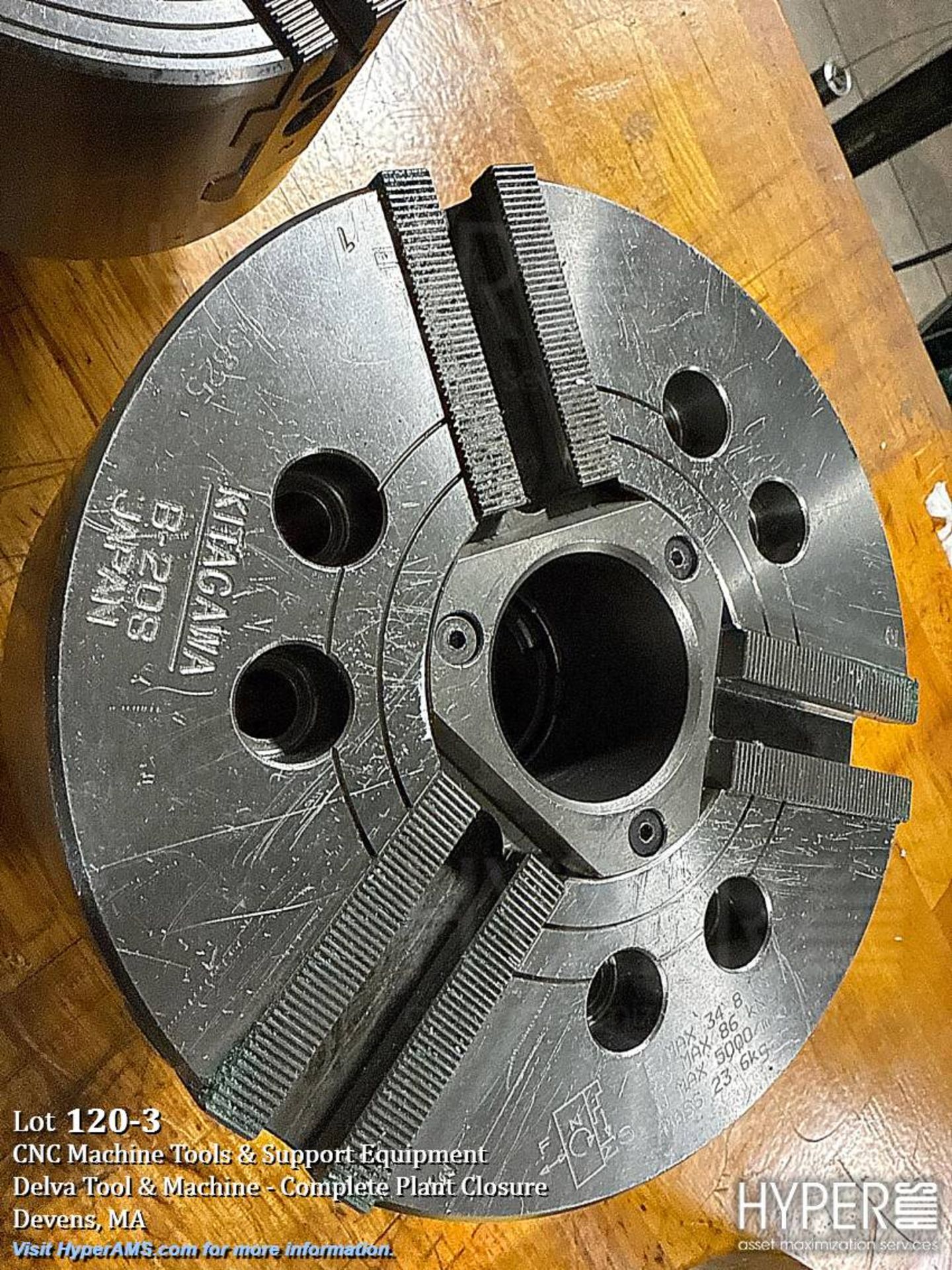 (3) Kitagawa , NCSE and MMK 3 jaw chucks, 9â€ / 8â€ / 6.5â€