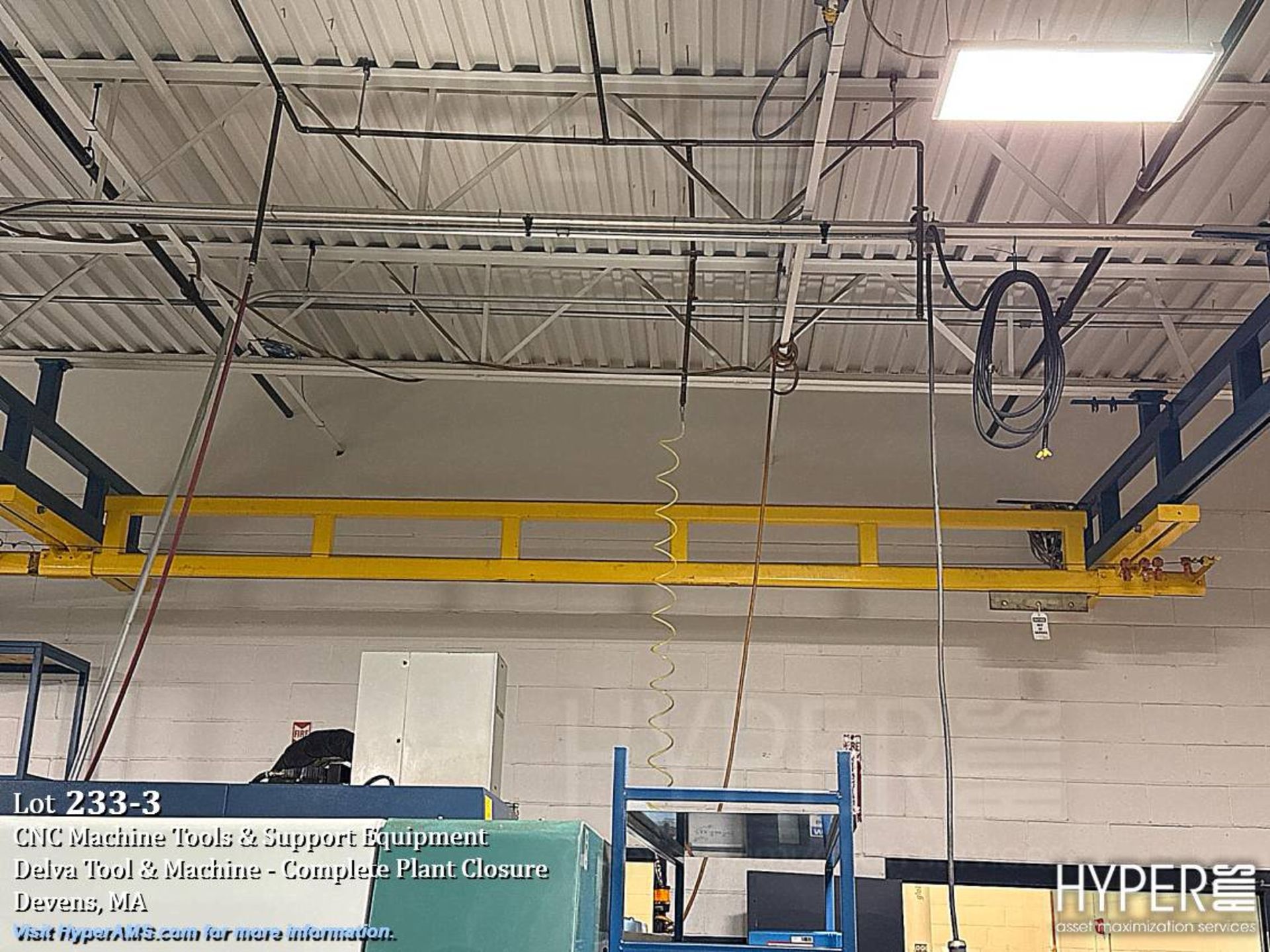 Gorbel Overhead Crane System, 1000 lb Cap.w/hoist, 19' X 15", 40' rail ...