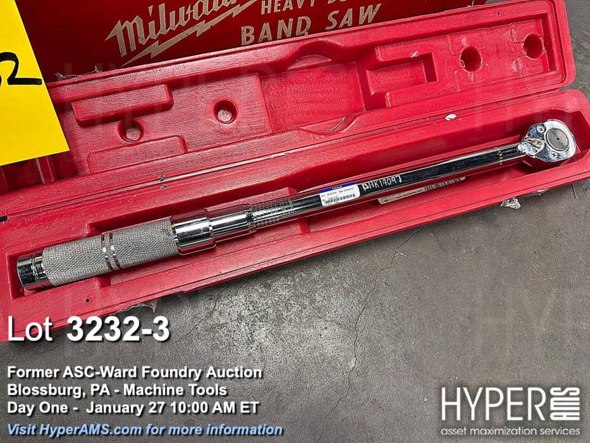 Lot: Milwaukee 74-16 Portable Band Saw & Proto J6121F Torque Wrench Set ...